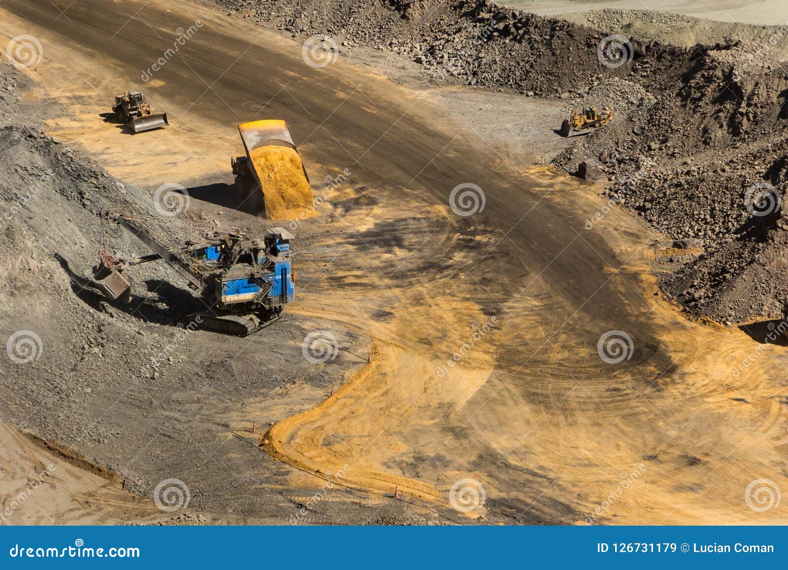 Diamond Mine Open Pit Botswana Stock Image - Image of excavating ...