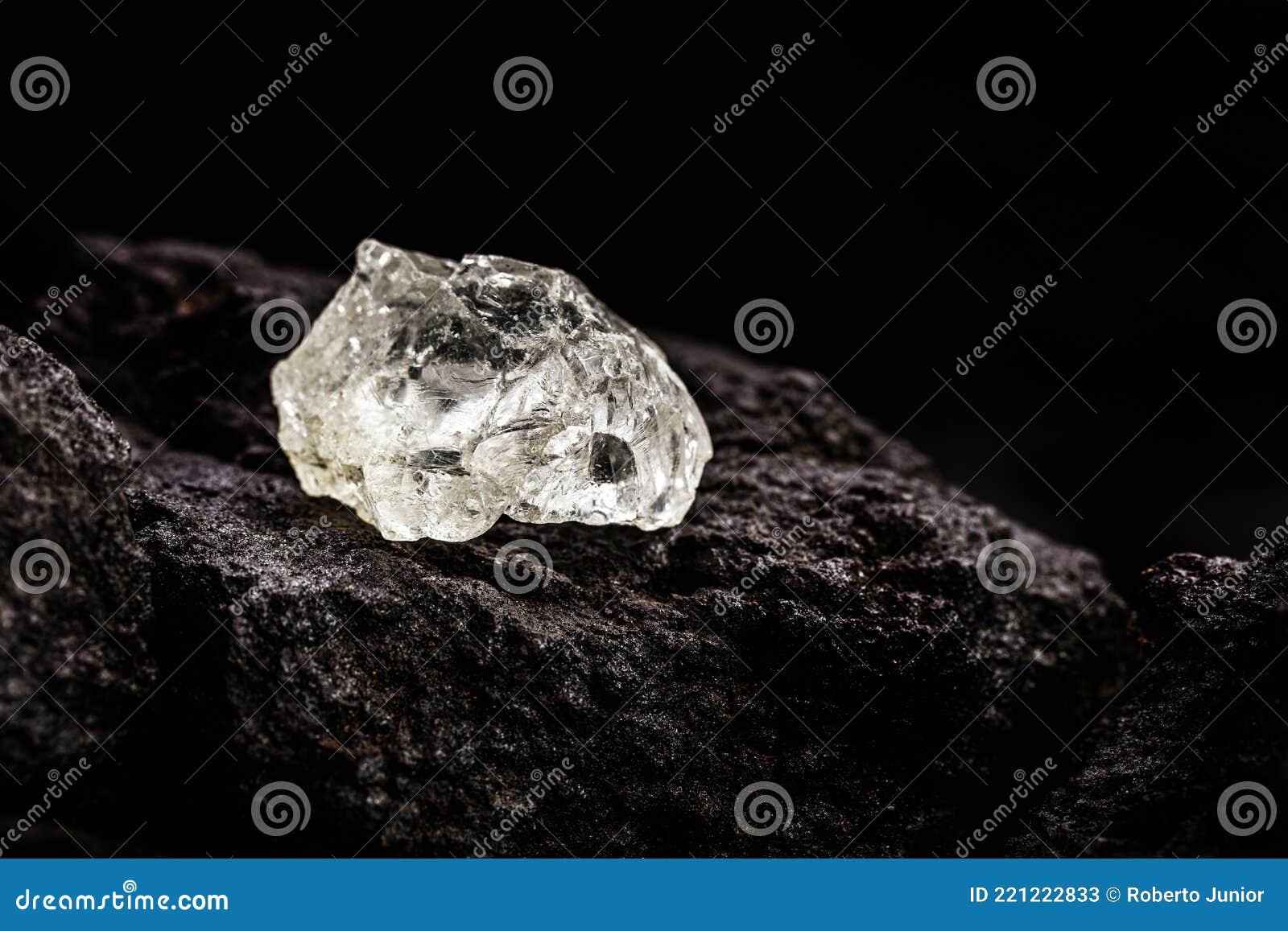 Diamond Mine with Rough Stones on Kimberlite Ore, Diamond Mining ...