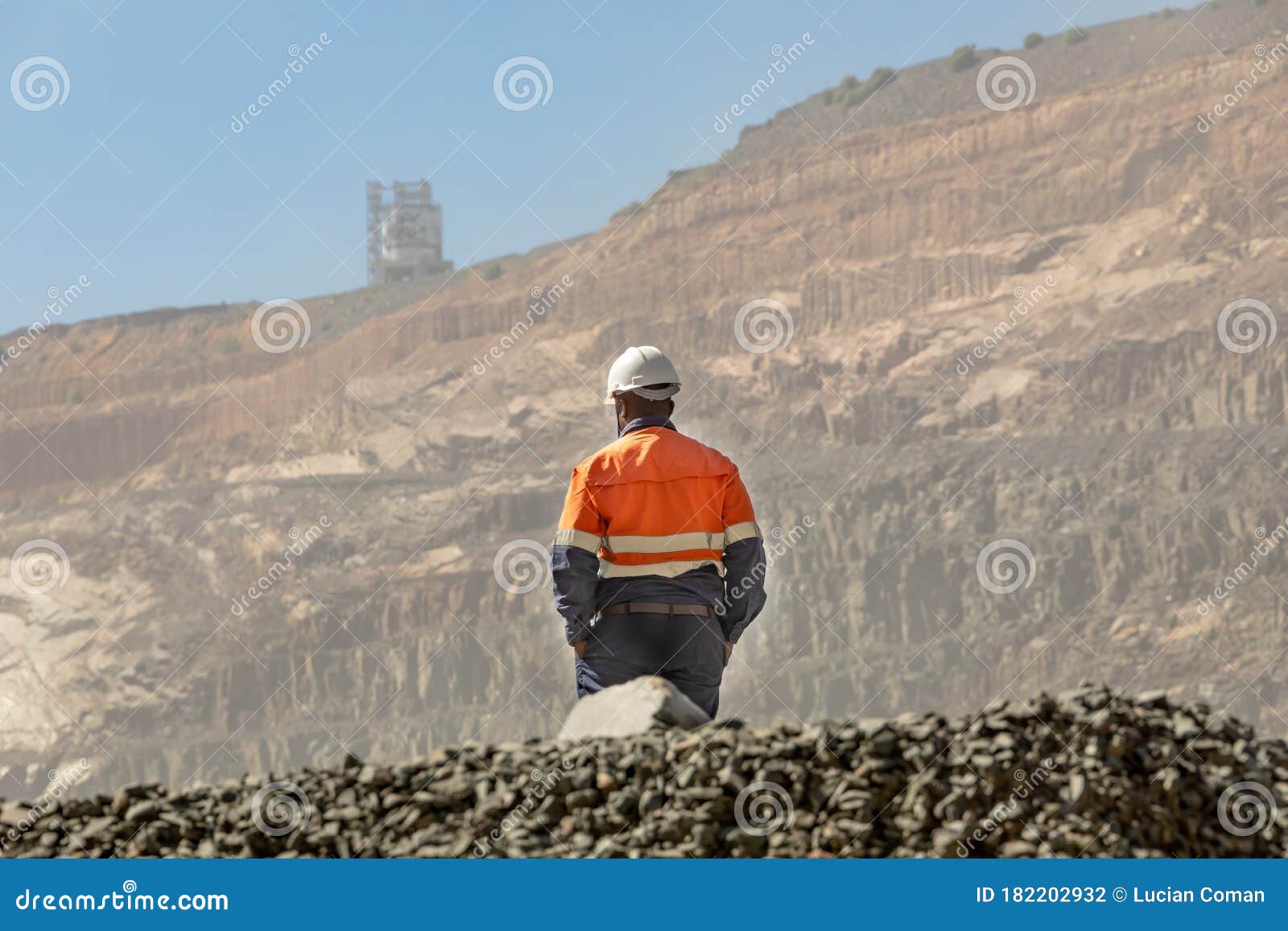 Diamond mine worker stock photo. Image of lumps, diamond - 182202932