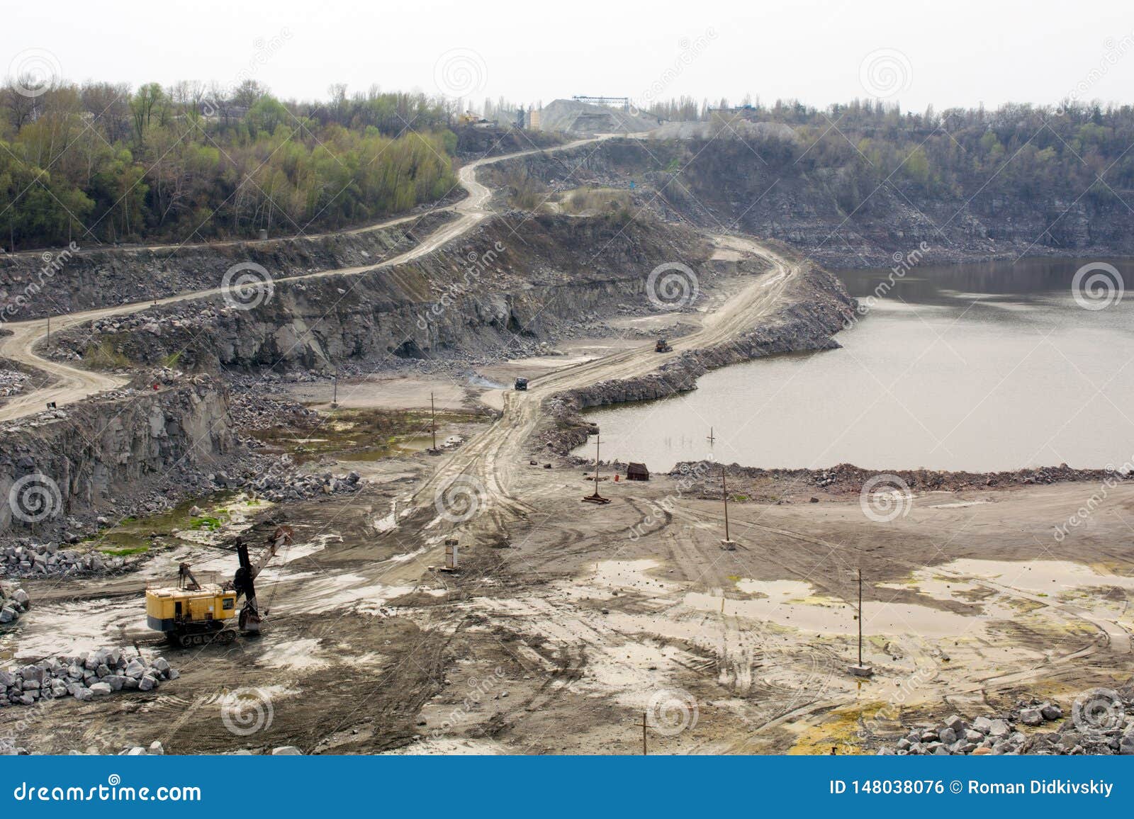 Diamond mining stock photo. Image of excavator, quarry - 148038076