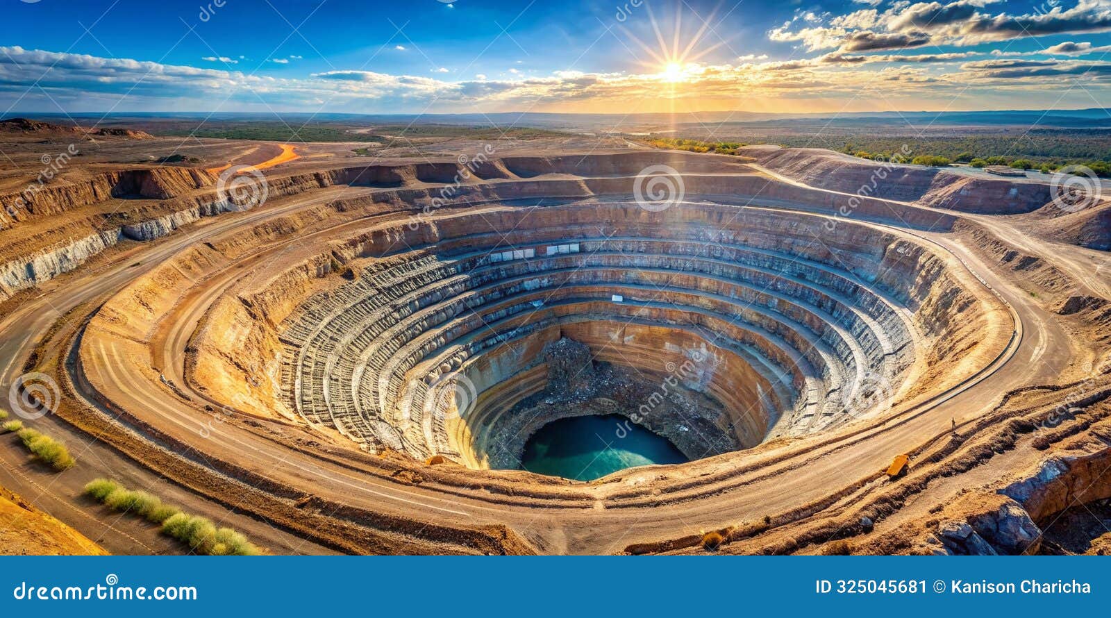 The Diamond Mining Operation Spans Vast Expanses To Extract Diamonds ...