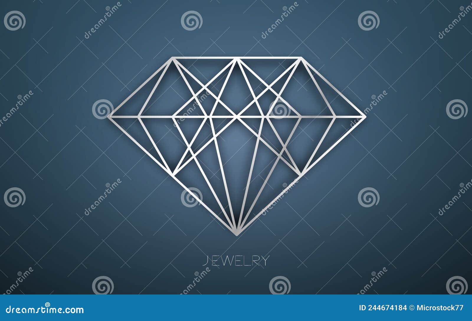 Diamond Modern Design, Jewellery Packaging Background, Vector ...