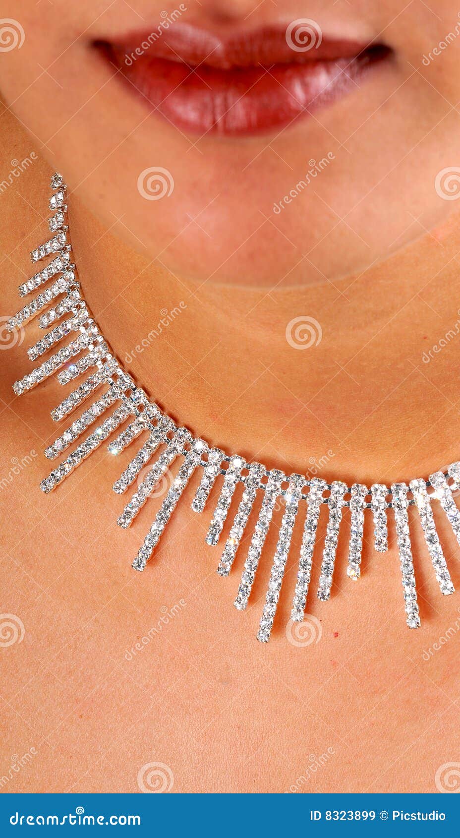 Diamond necklace stock image. Image of head, source, jewelry - 8323899