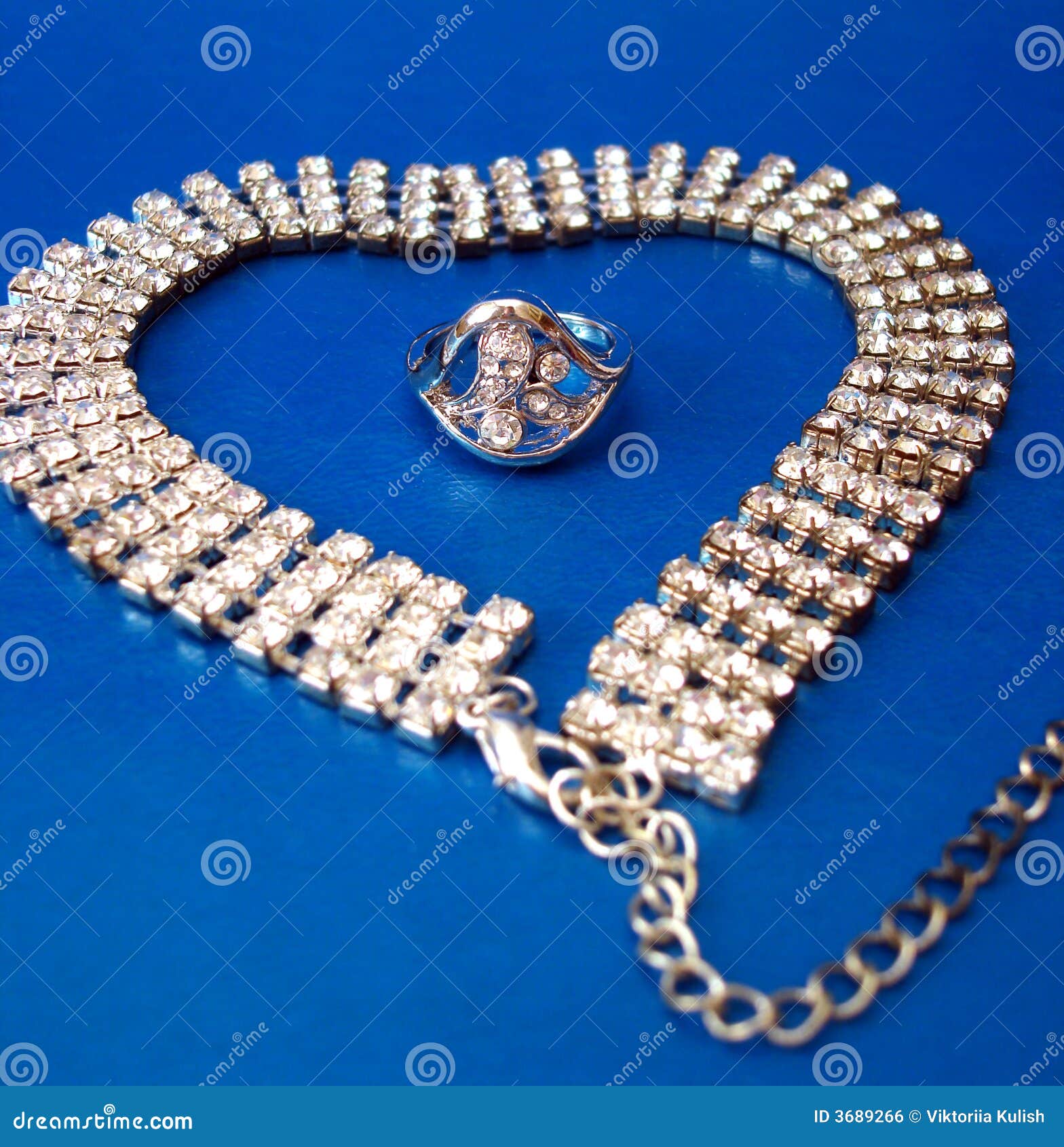 Diamond necklace with ring stock photo. Image of luxury - 3689266