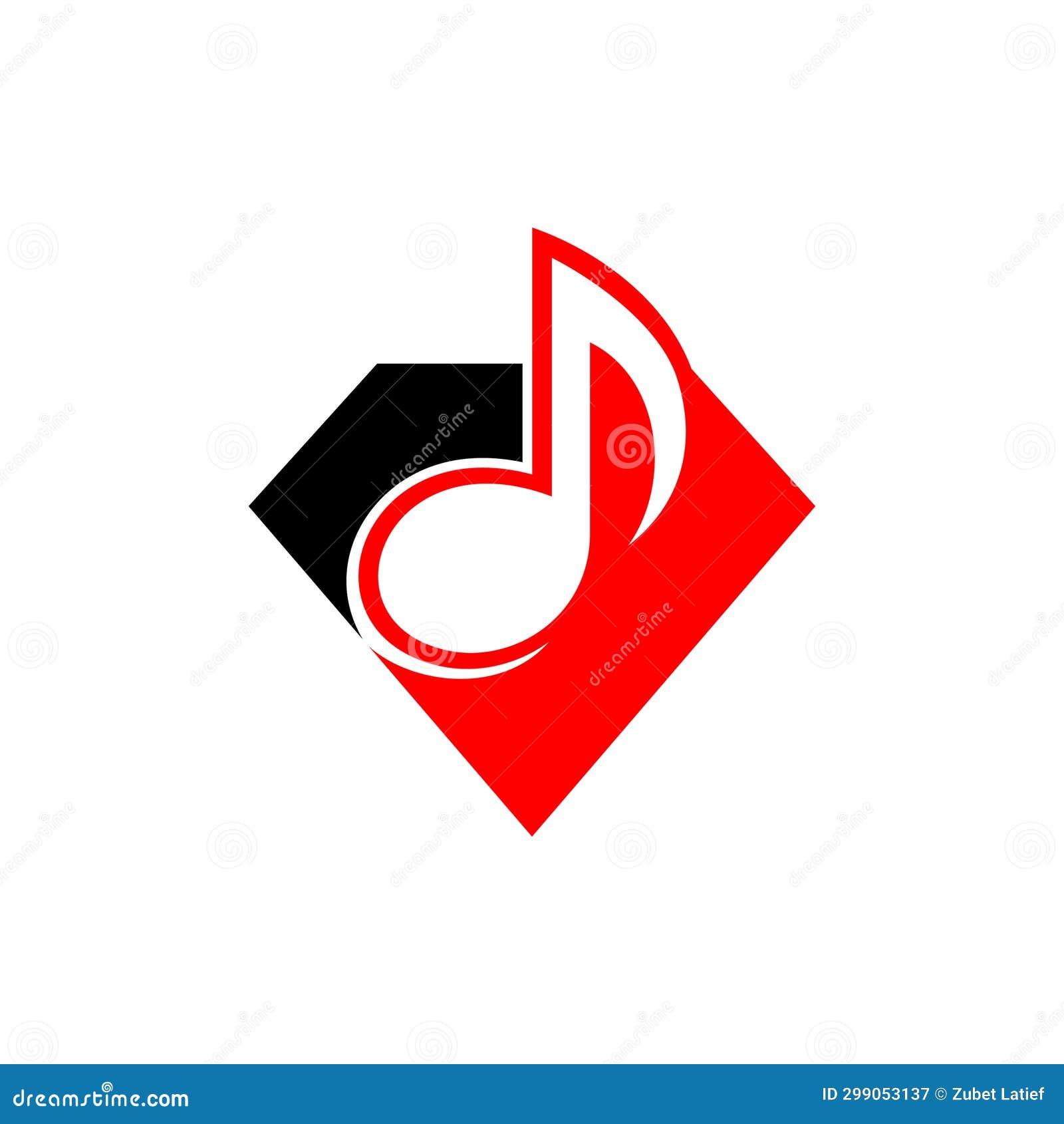 Diamond Note Music Logo Vector Design. Logos, Logotype Element for ...