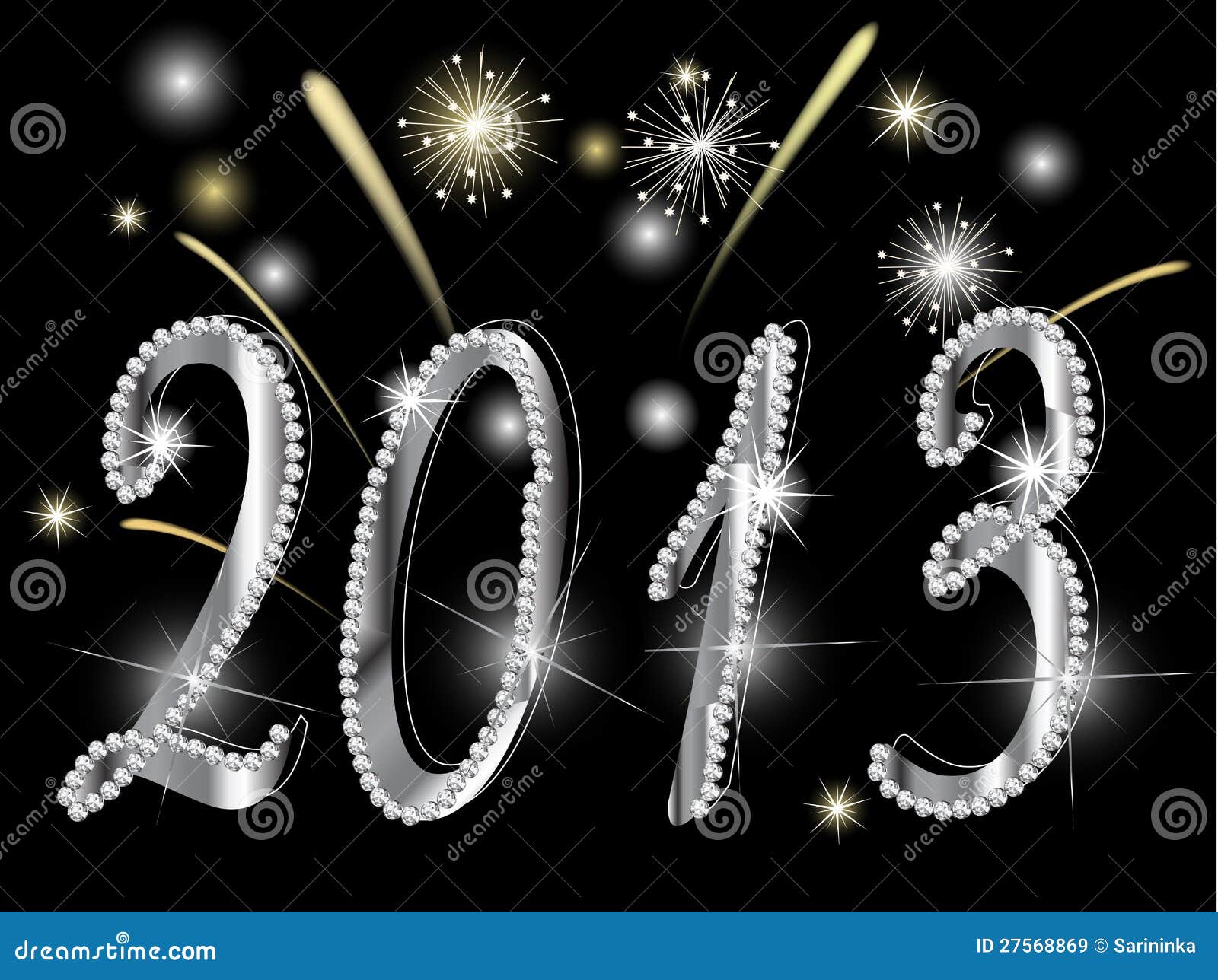 Diamond numbers stock vector. Illustration of decorative - 27568869