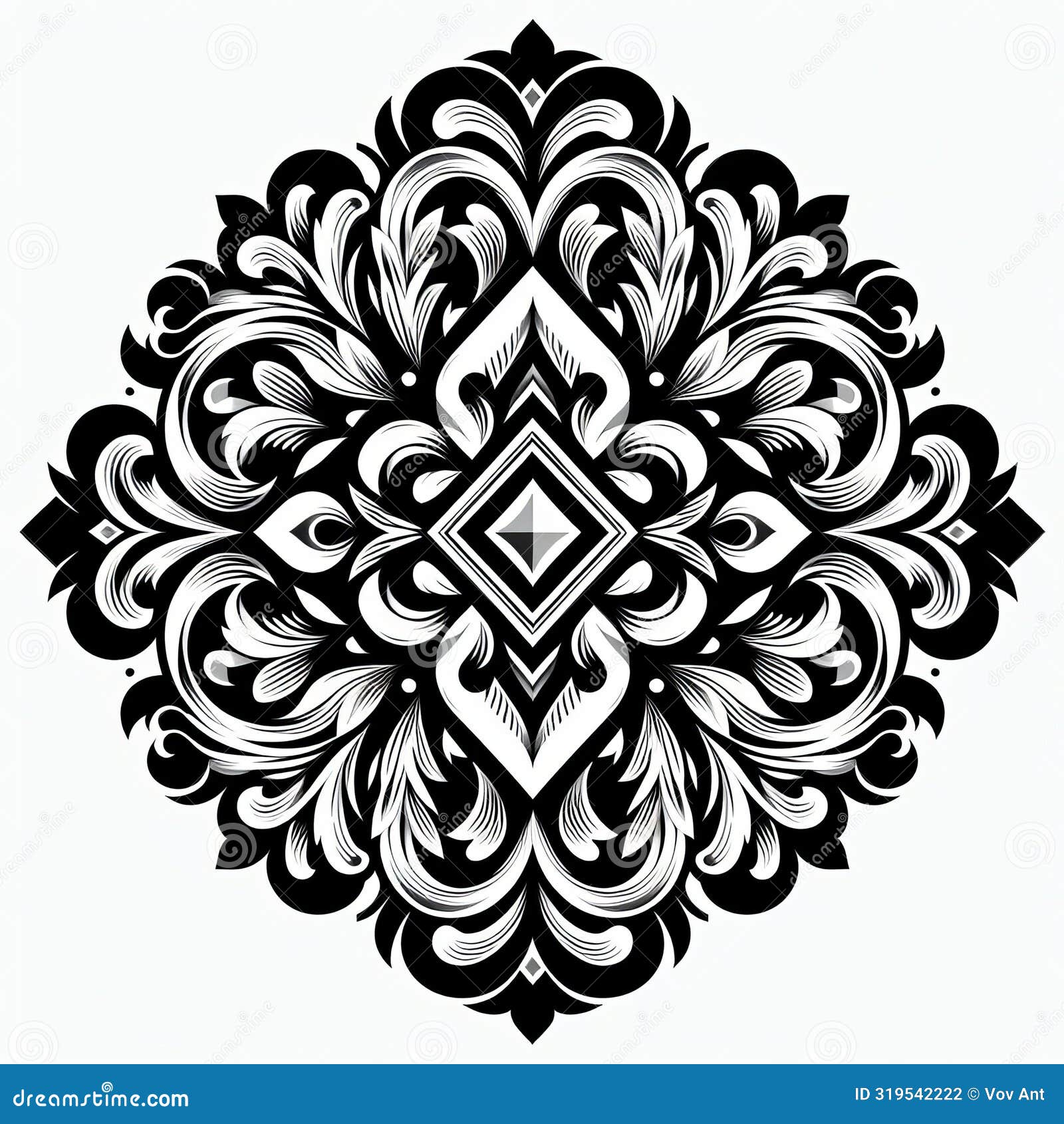 Diamond Pattern a Repeating Diamond Shape Motif for a Classc Stock ...