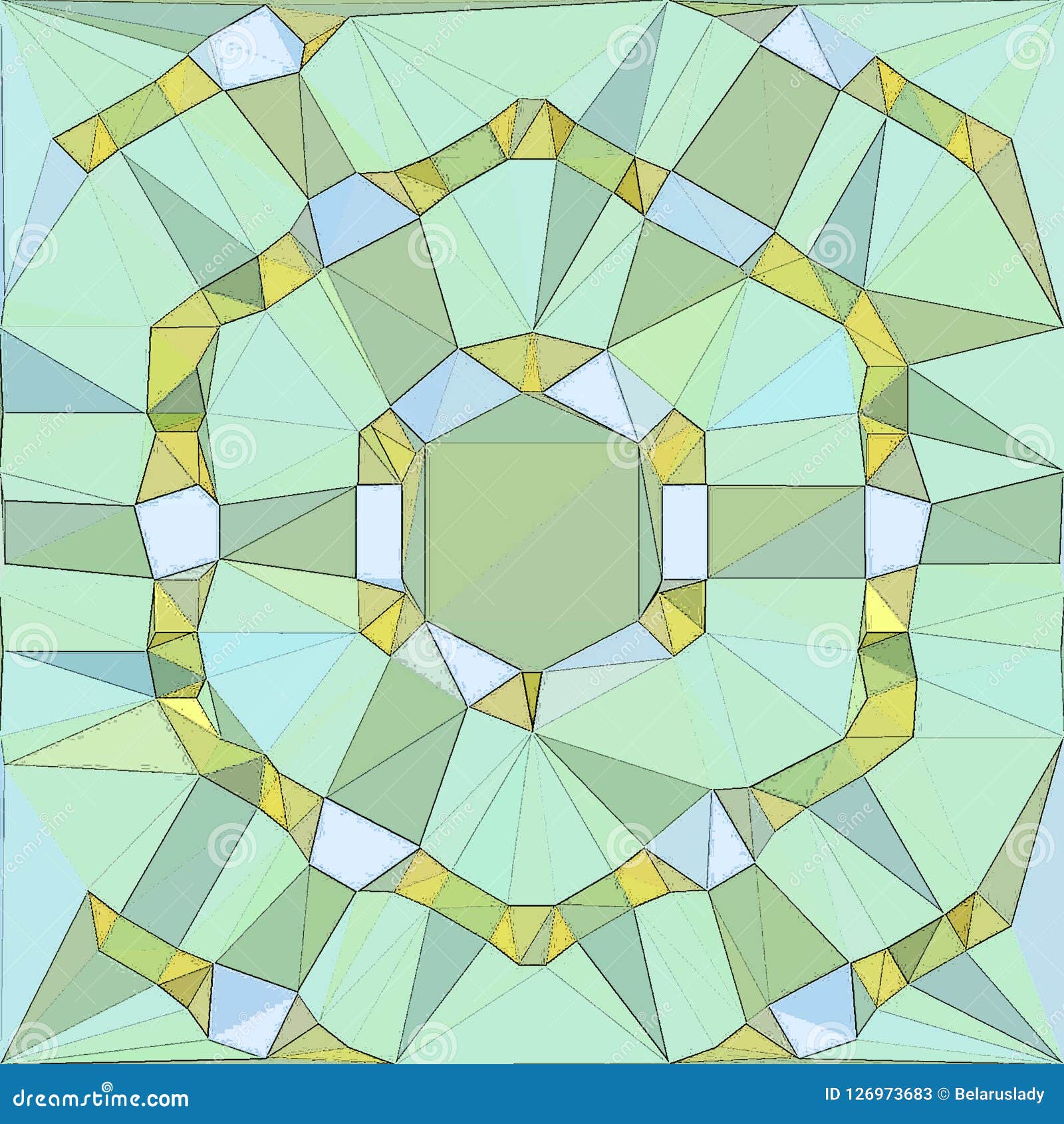 Abstract Diamond Pattern in Triangular Form Stock Illustration ...