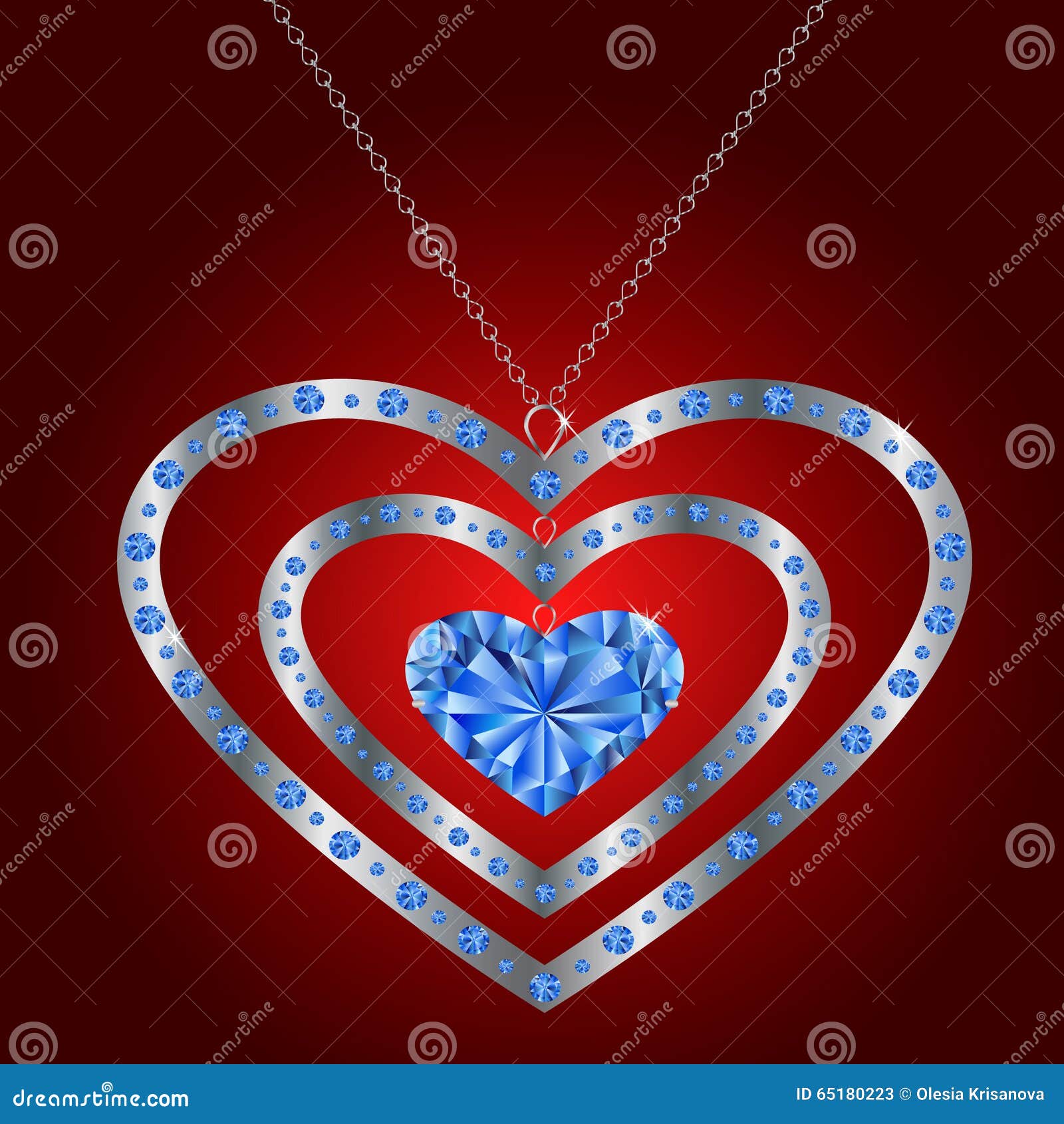 Diamond Pendant Illustration Stock Vector - Illustration of grain ...