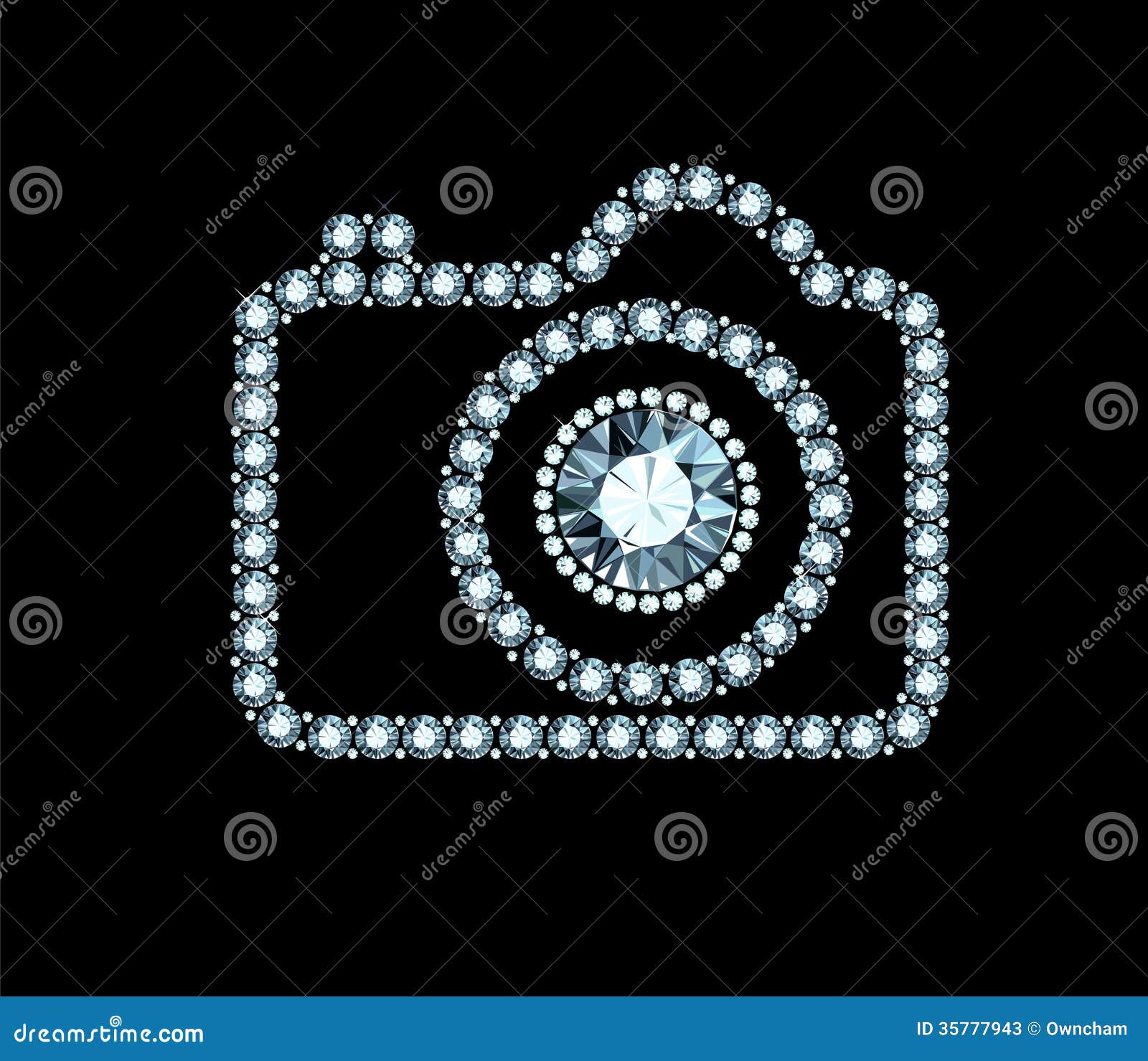 Diamond Photo Camera stock vector. Illustration of exposure - 35777943
