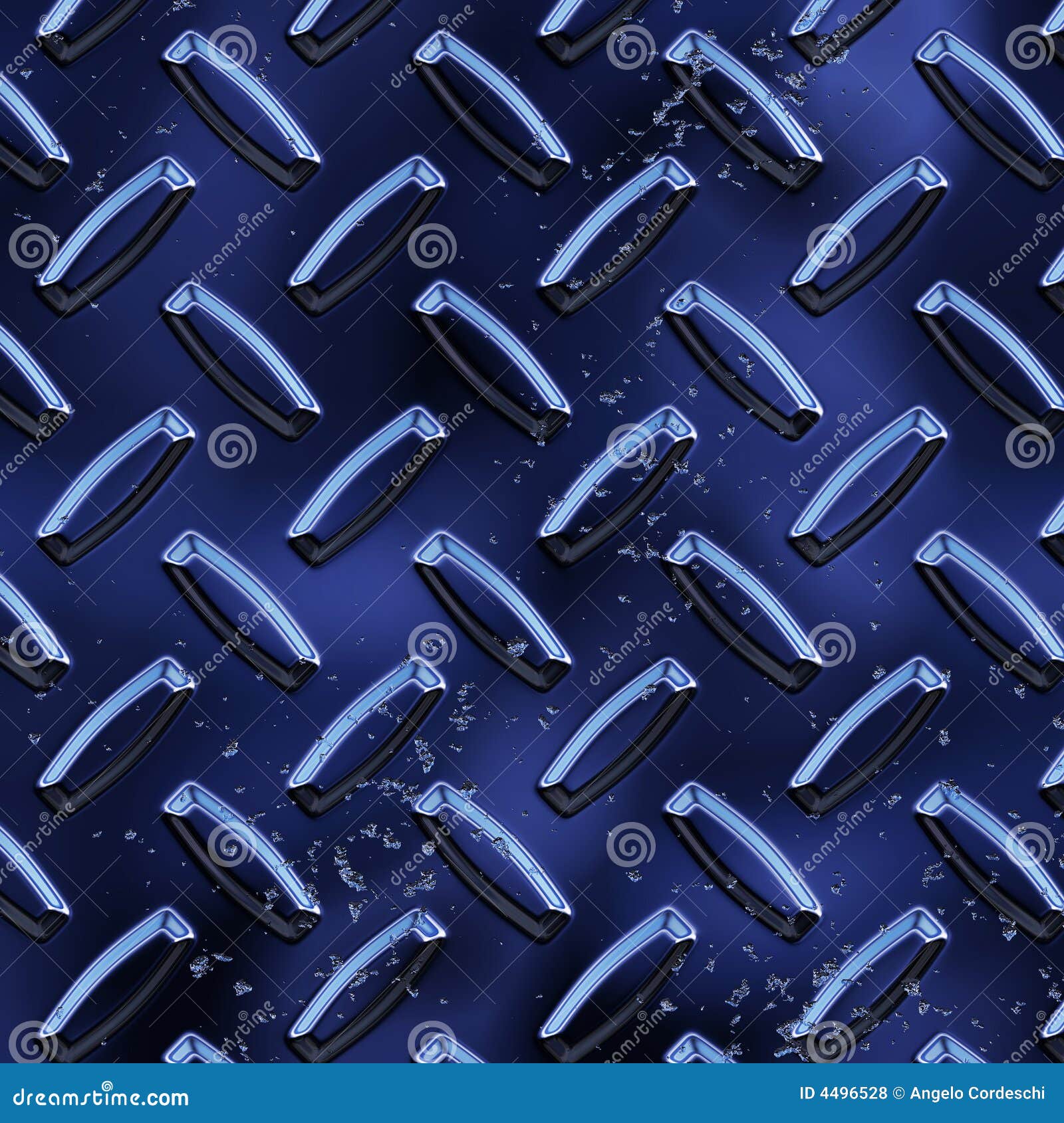 Diamond Plate Blue (water) Reflective Stock Illustration - Illustration ...