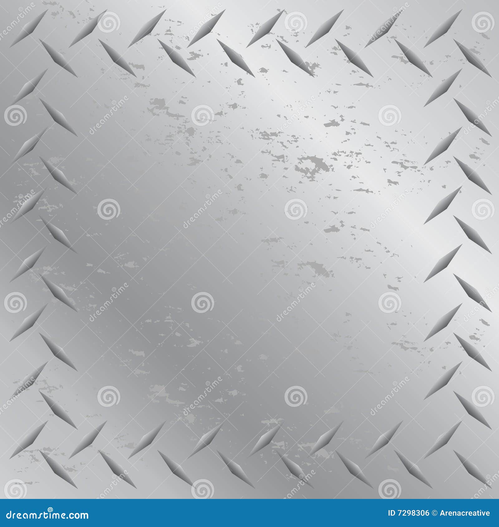 Diamond Plate Frame Vector stock vector. Illustration of heavy - 7298306