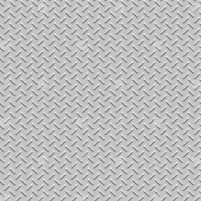 Diamond Plate Metal Seamless Texture Stock Illustration - Illustration ...