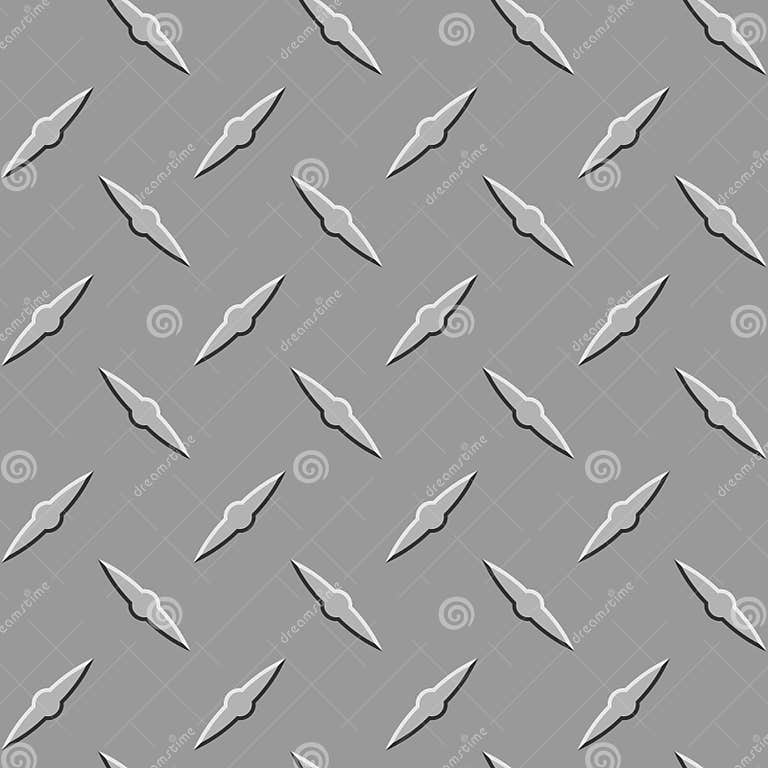 Diamond Plate Seamless Pattern Metal Background Vector Illustration ...