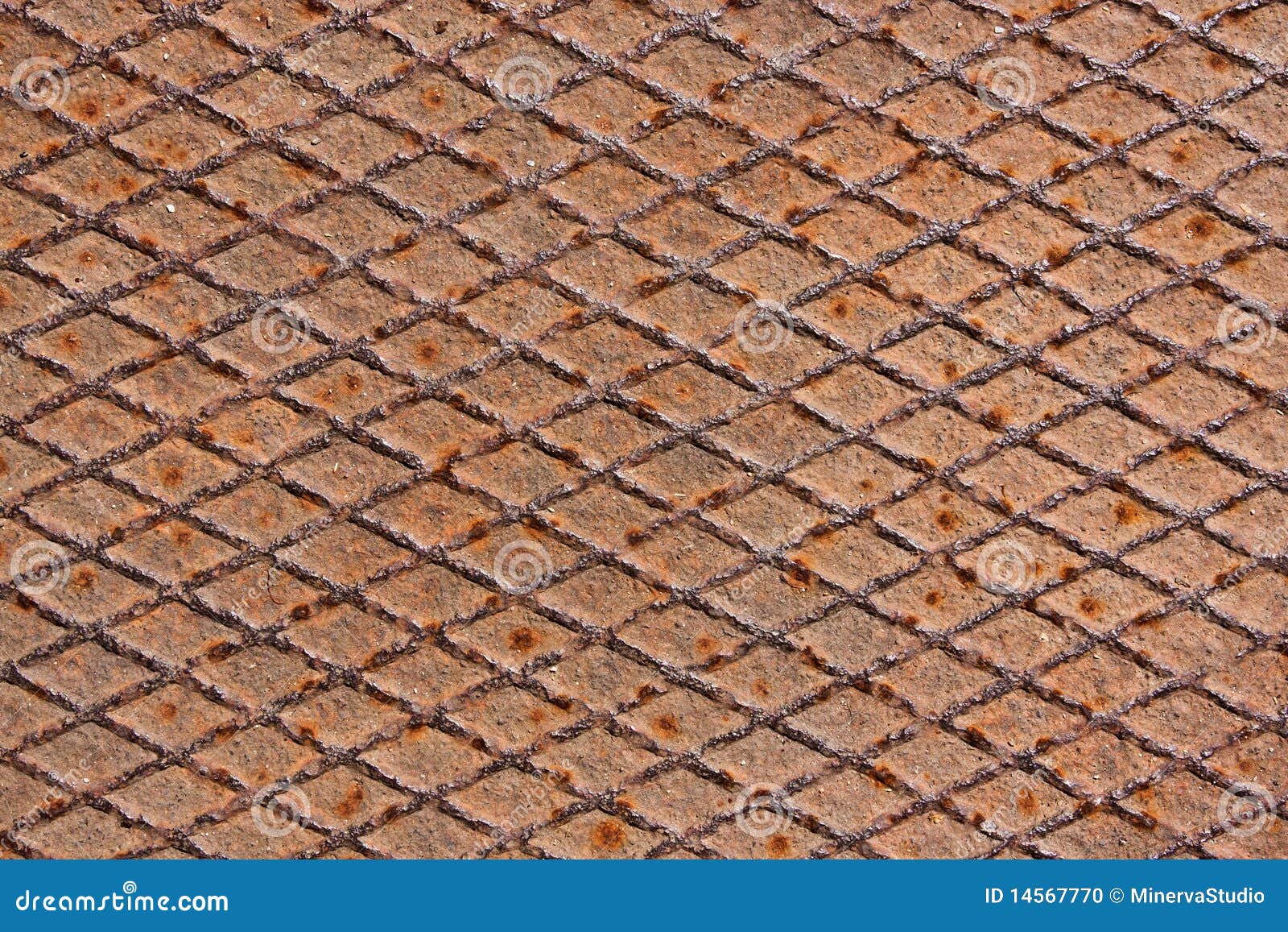 Diamond plate texture stock photo. Image of metal, brown - 14567770