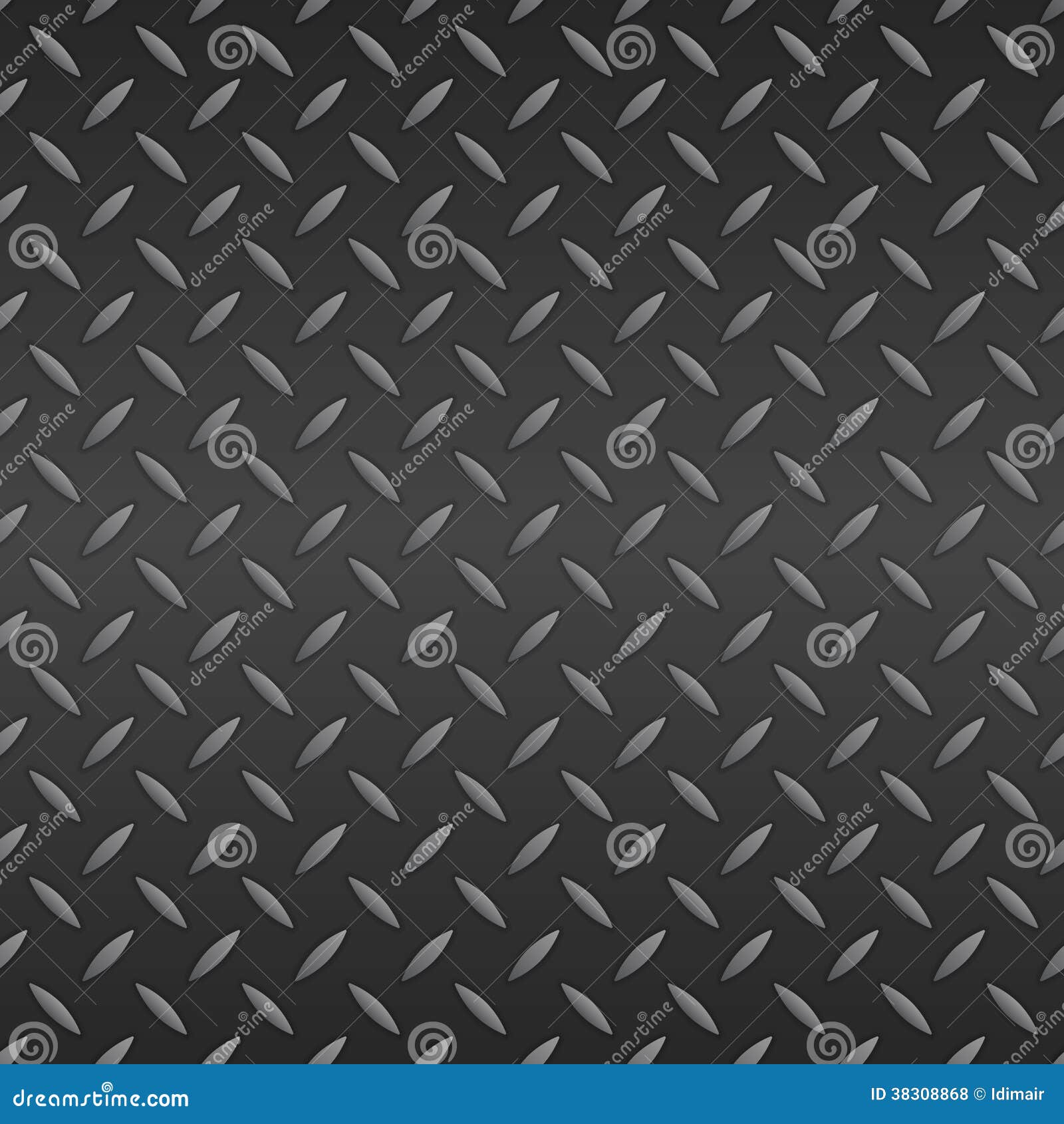 Diamond Plated Seamless Metal Sheet. Vector Stock Vector - Illustration ...