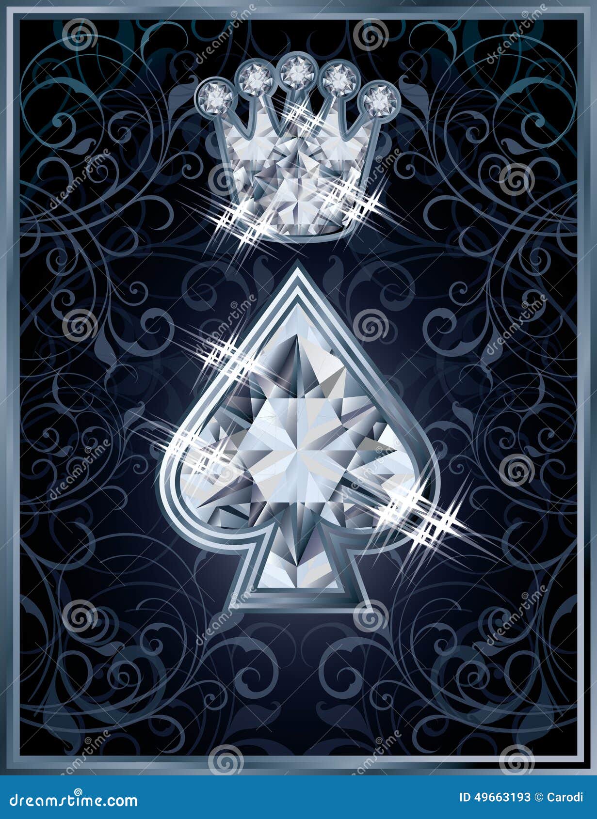 Diamond Poker Pattern Cartoon Vector | CartoonDealer.com #102187729