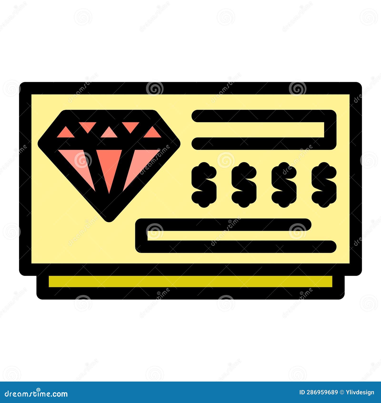 Diamond Prize Icon Vector Flat Stock Illustration - Illustration of ...