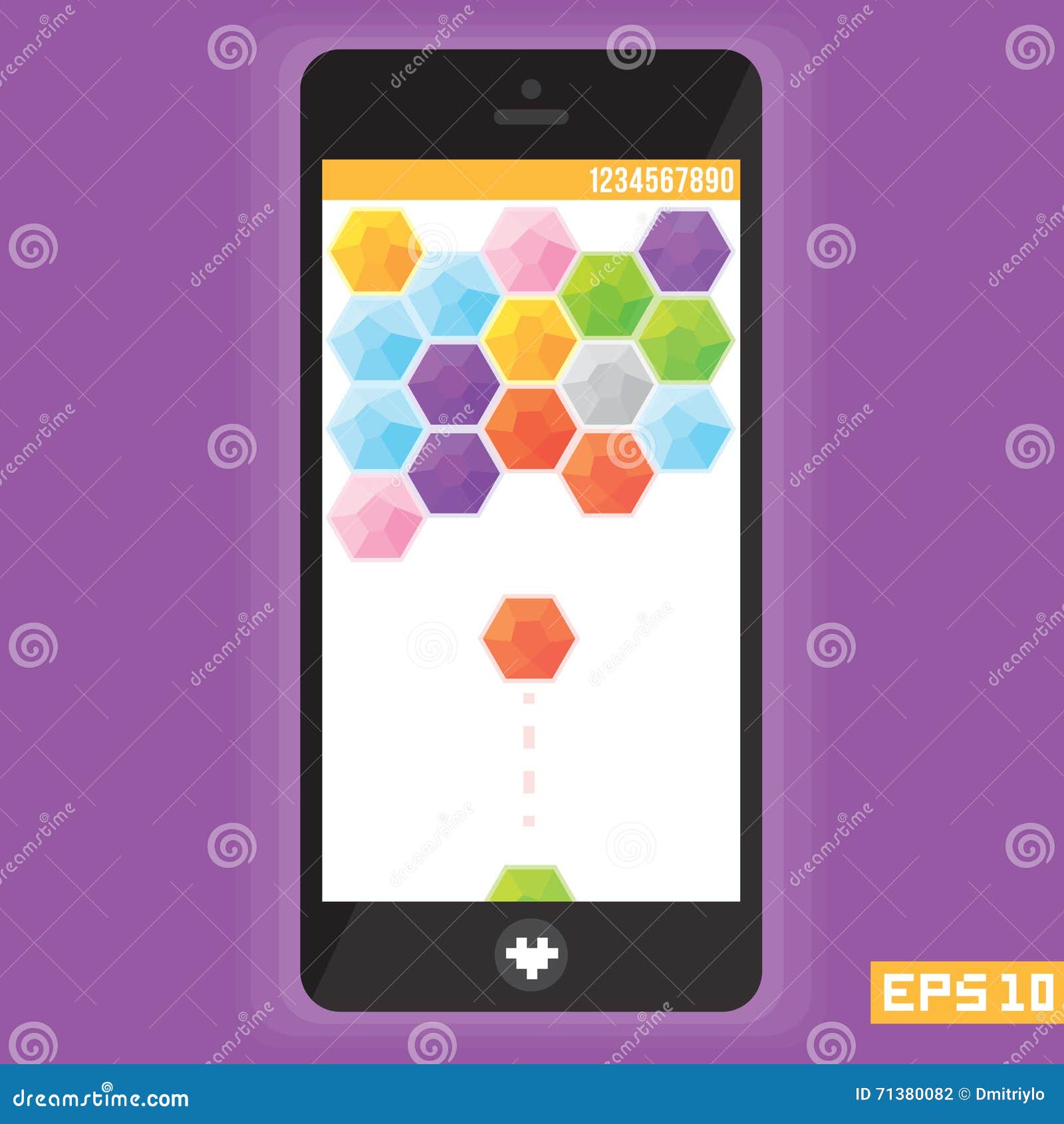 Diamond Puzzle Game Asset for Mobile Devices Vector Stock Vector ...