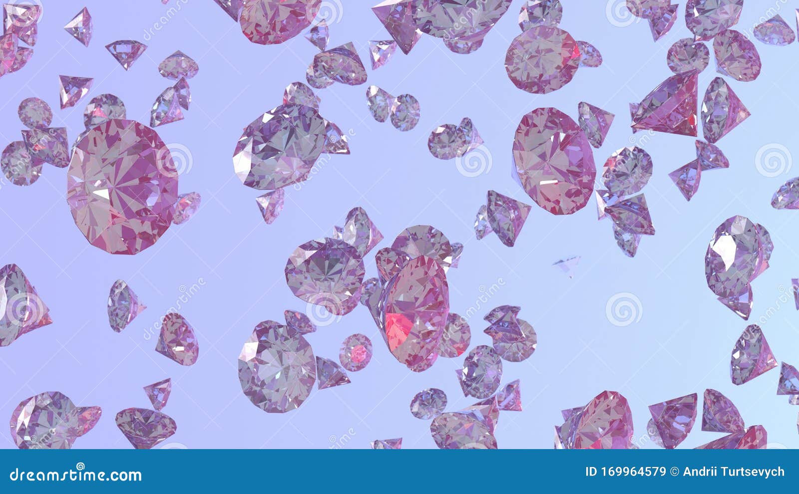 Diamond Rain, Falling Diamonds with Ideal Cut Stock Illustration ...