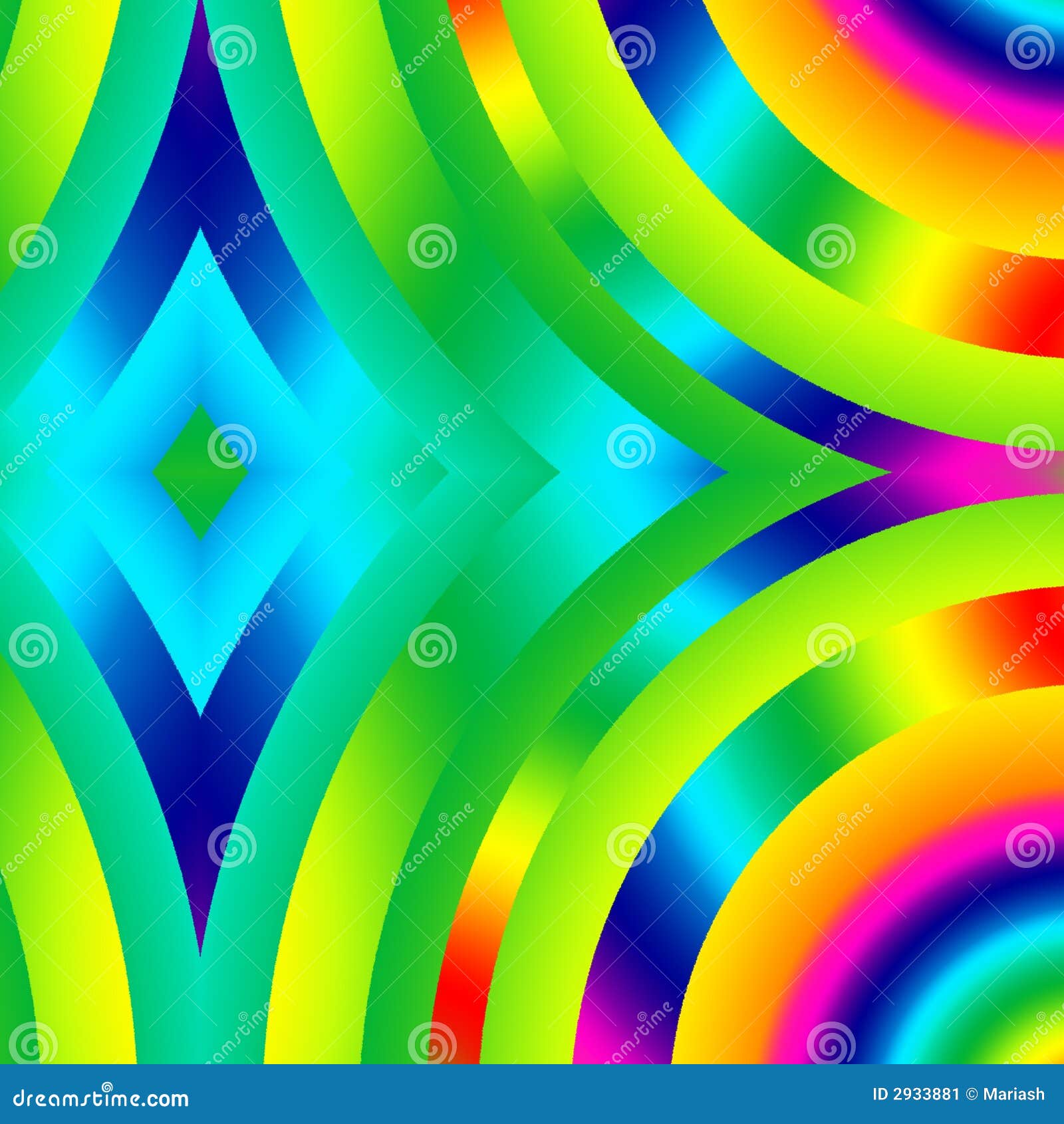 Cartoon Diamond Rainbow