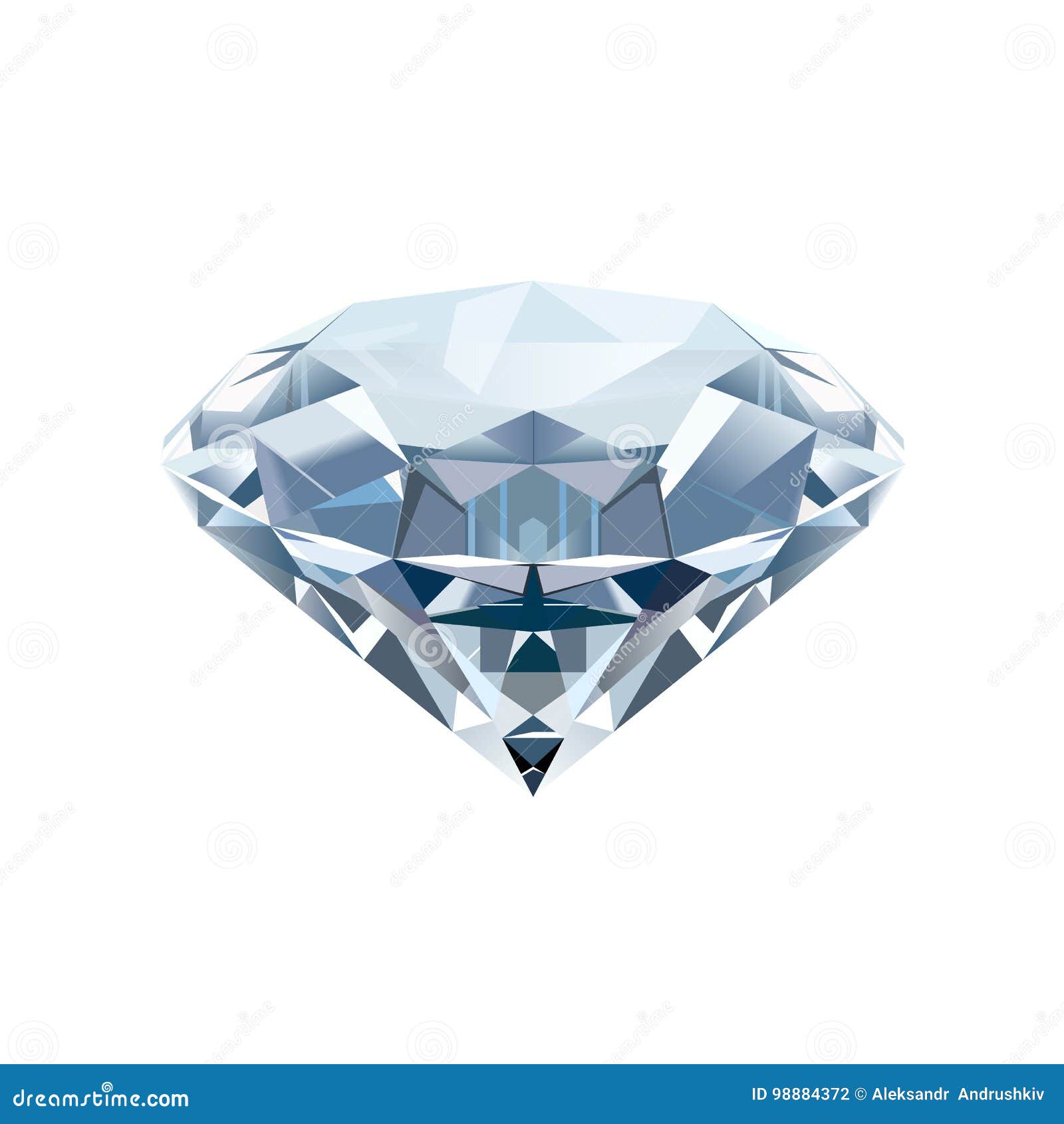 Diamond. stock vector. Illustration of jewellery, diamant - 98884372