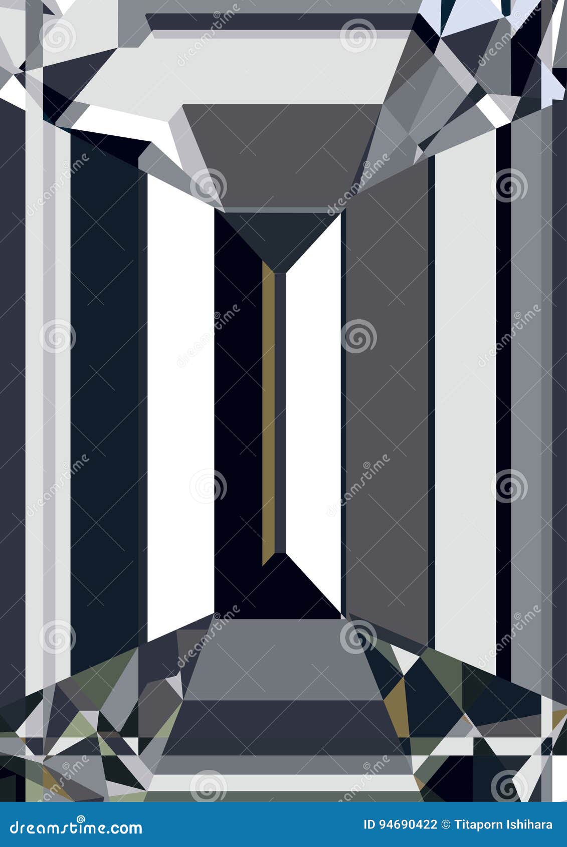 Diamond Reflection Abstract Background Vector Stock Vector ...