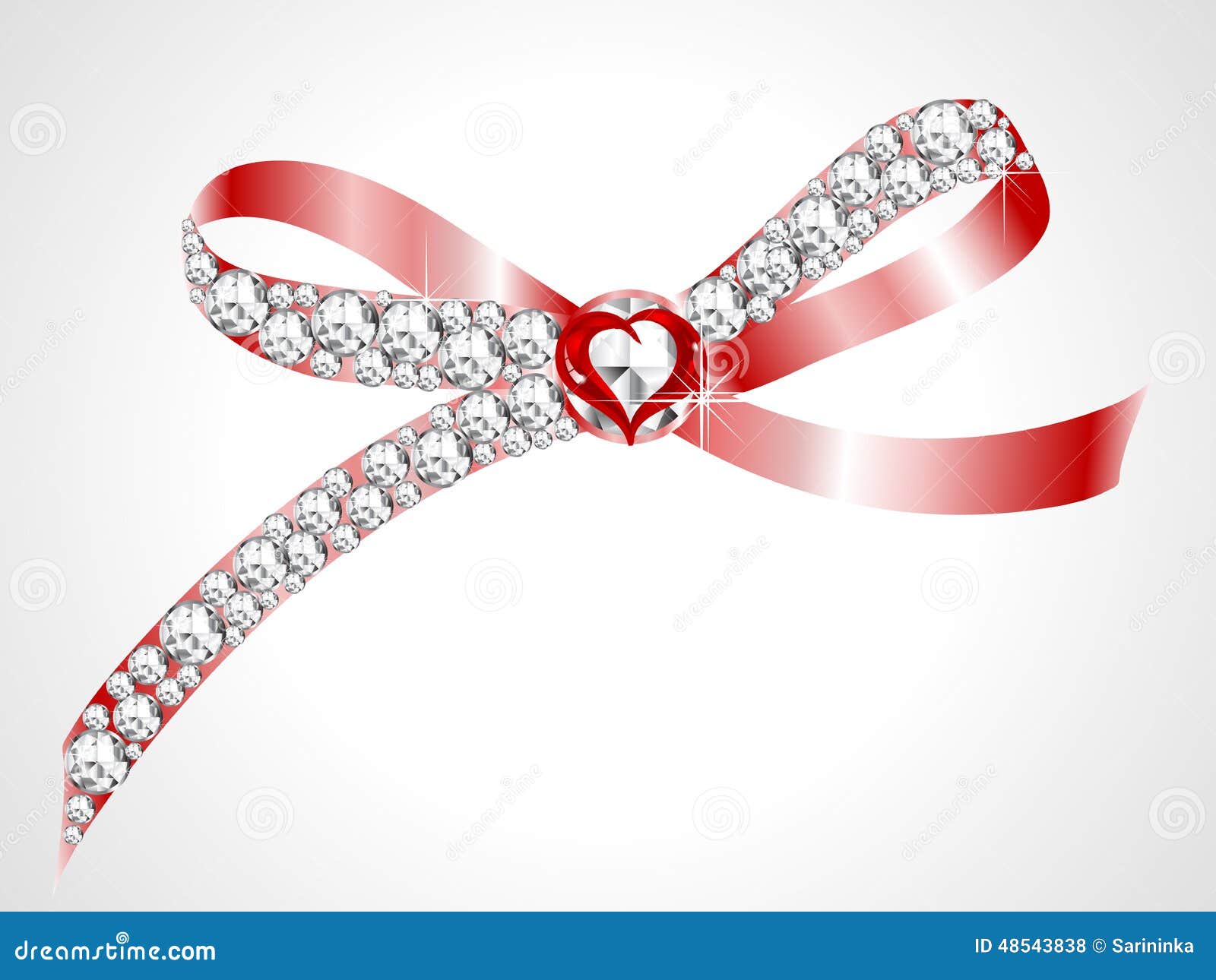 Diamond ribbon stock vector. Illustration of shiny, birthday - 48543838