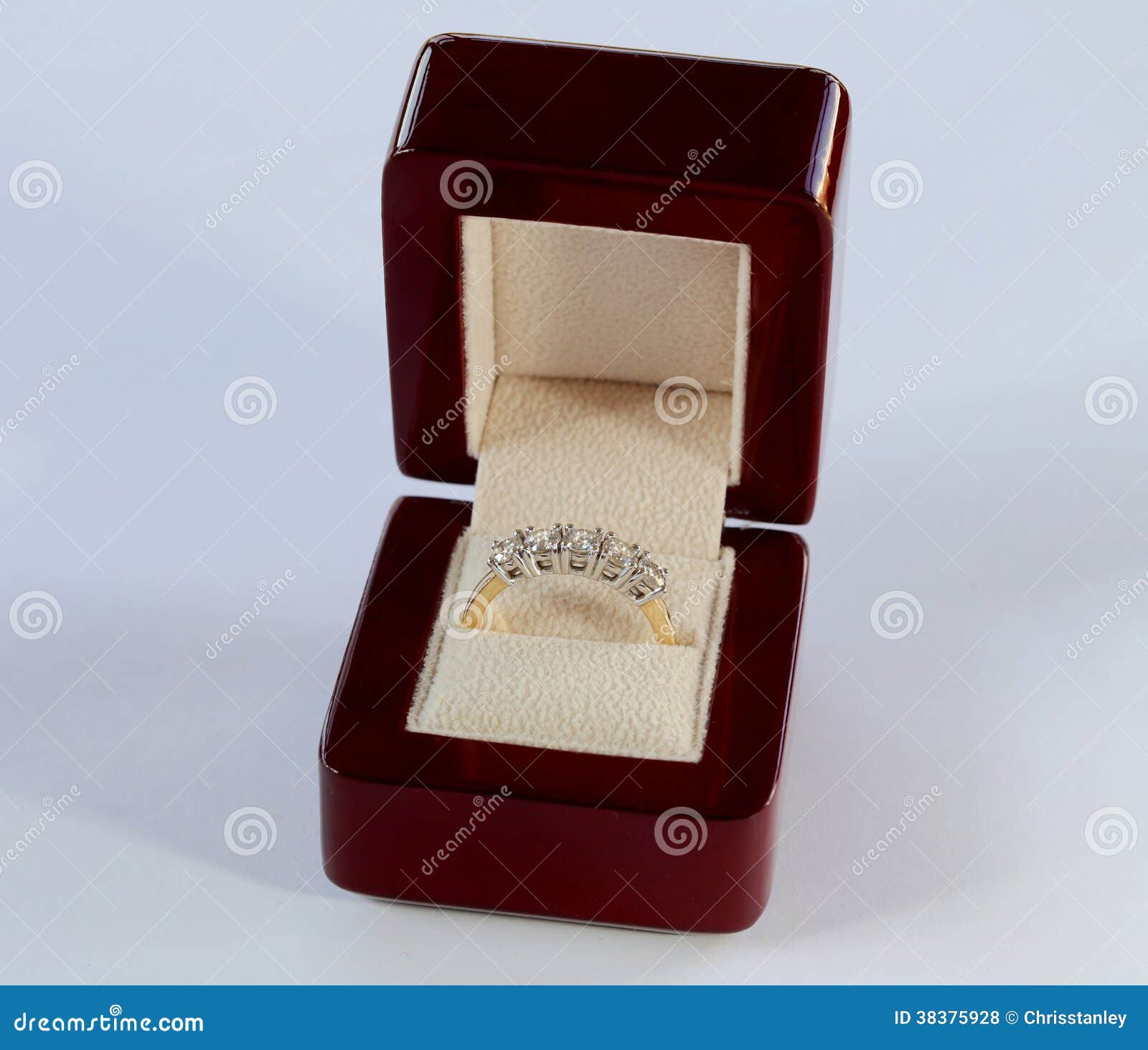 Diamond ring in a box stock photo. Image of expensive - 38375928