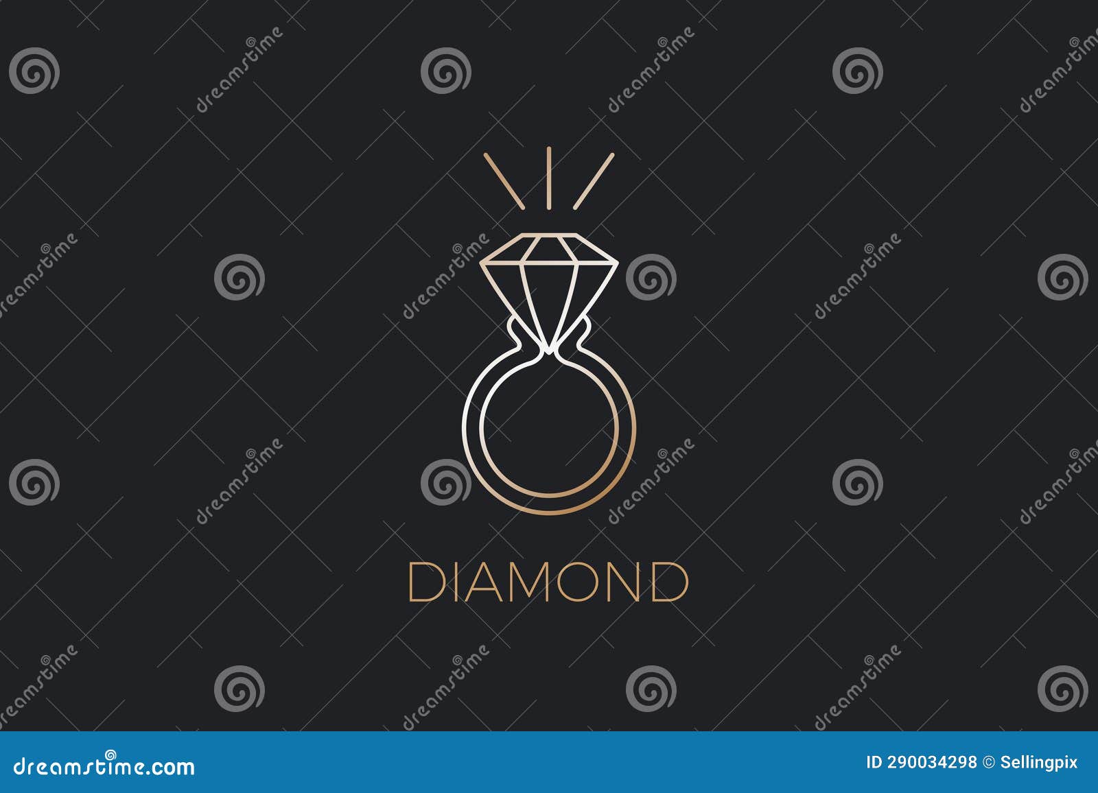 Diamond Ring Crystal Gem Logo Design Vector Template. Wedding Gemstone ...