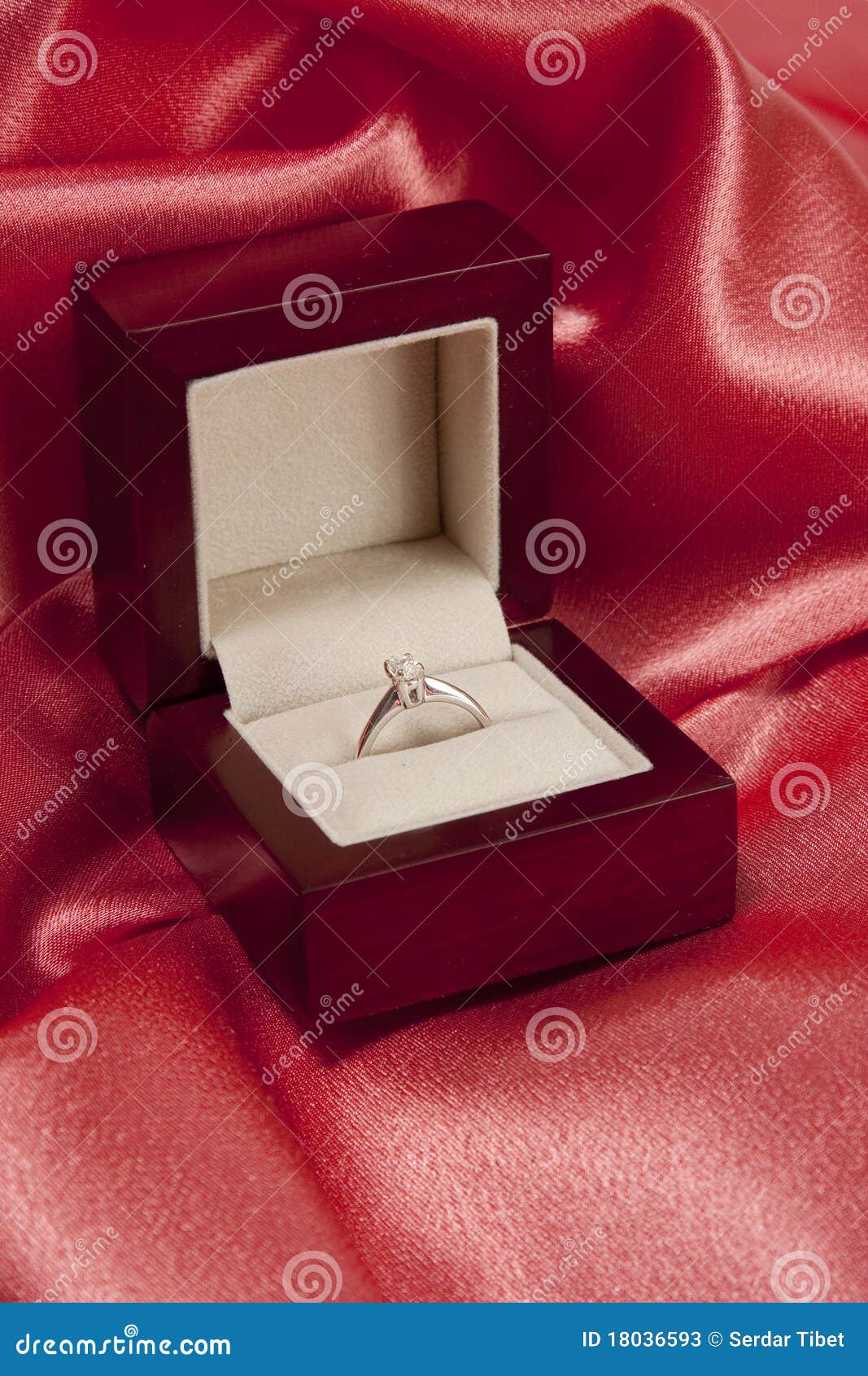 Diamond Ring In Elegant Box Stock Image - Image of jewellry, love: 18036593
