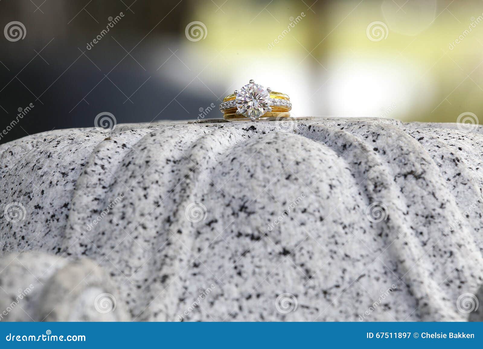 Diamond Ring on Granite Stone Stock Image - Image of jewel, silver ...