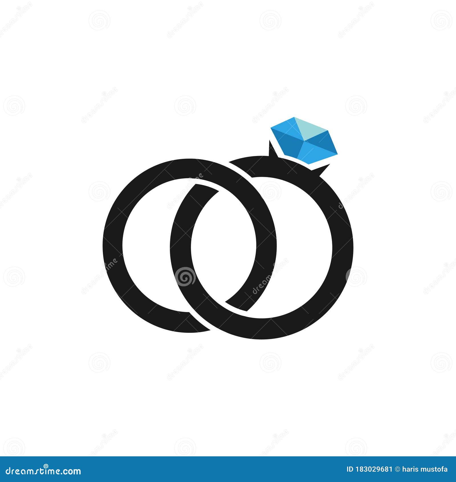 Diamond Ring Graphic Design Template Vector Isolated Stock Illustration ...