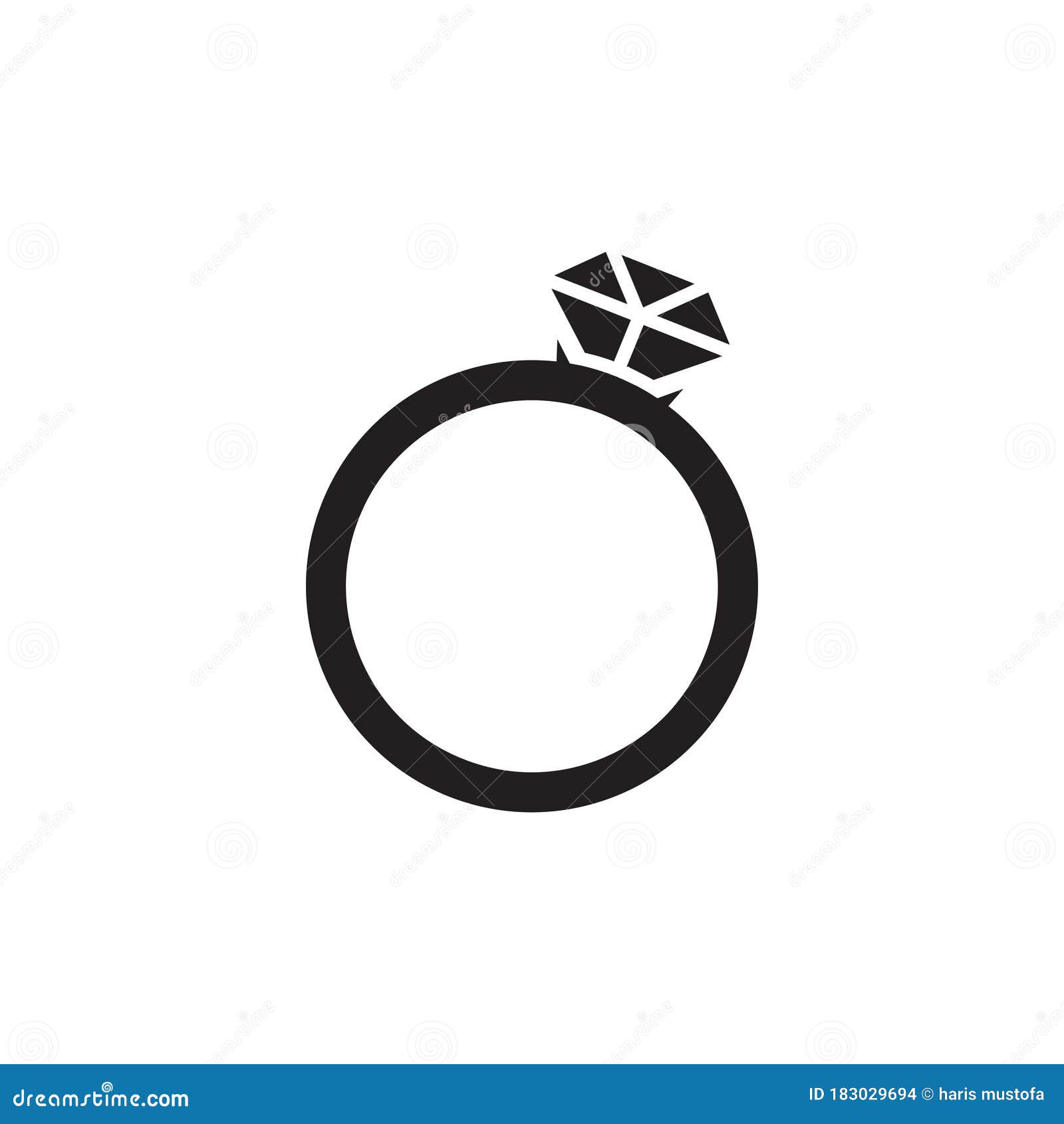 Diamond Ring Graphic Design Template Vector Isolated Stock Illustration ...