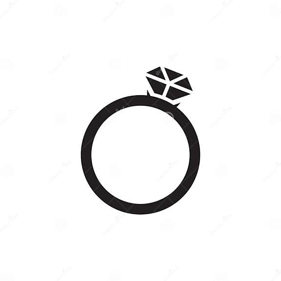 Diamond Ring Graphic Design Template Vector Isolated Stock Illustration ...