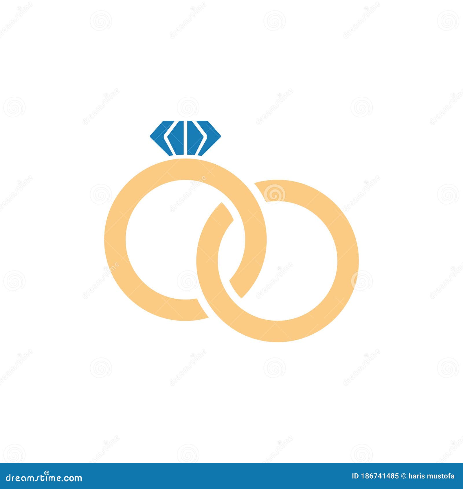 Diamond Ring Graphic Design Template Vector Isolated Stock Vector ...