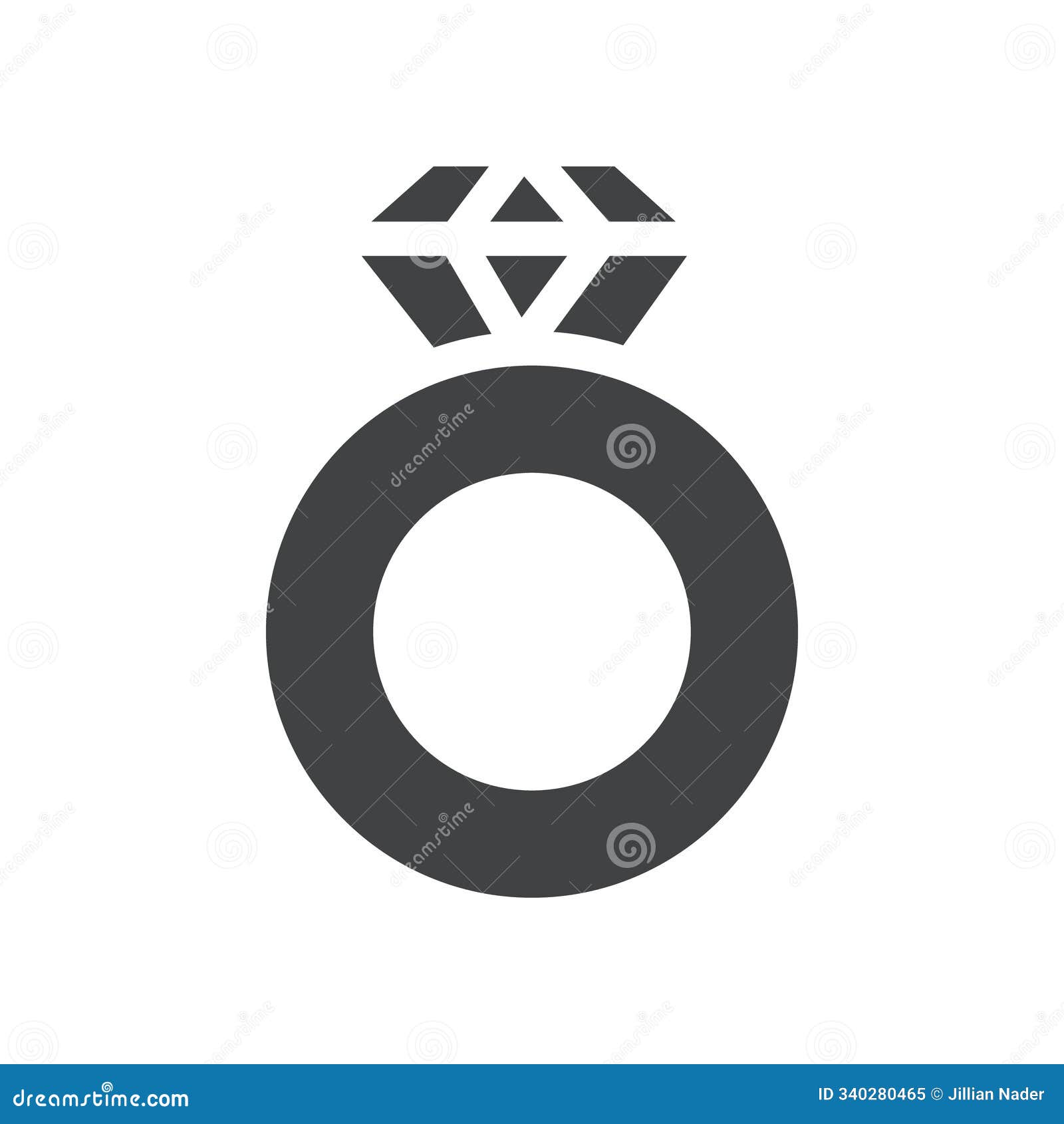 Diamond Ring Icon Simple Vector Symbol Stock Vector - Illustration of ...