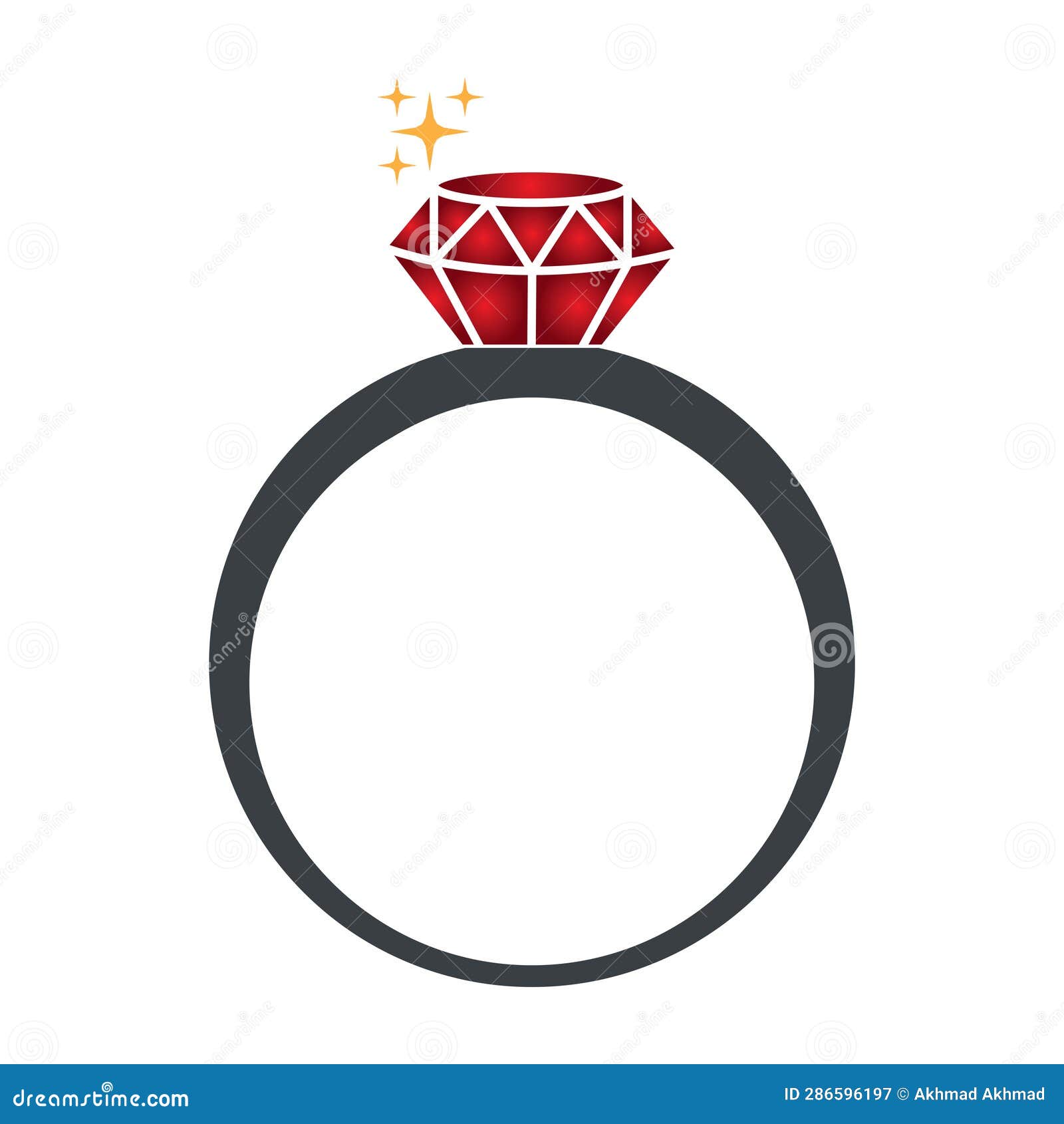 Diamond Ring icon stock vector. Illustration of gift - 286596197