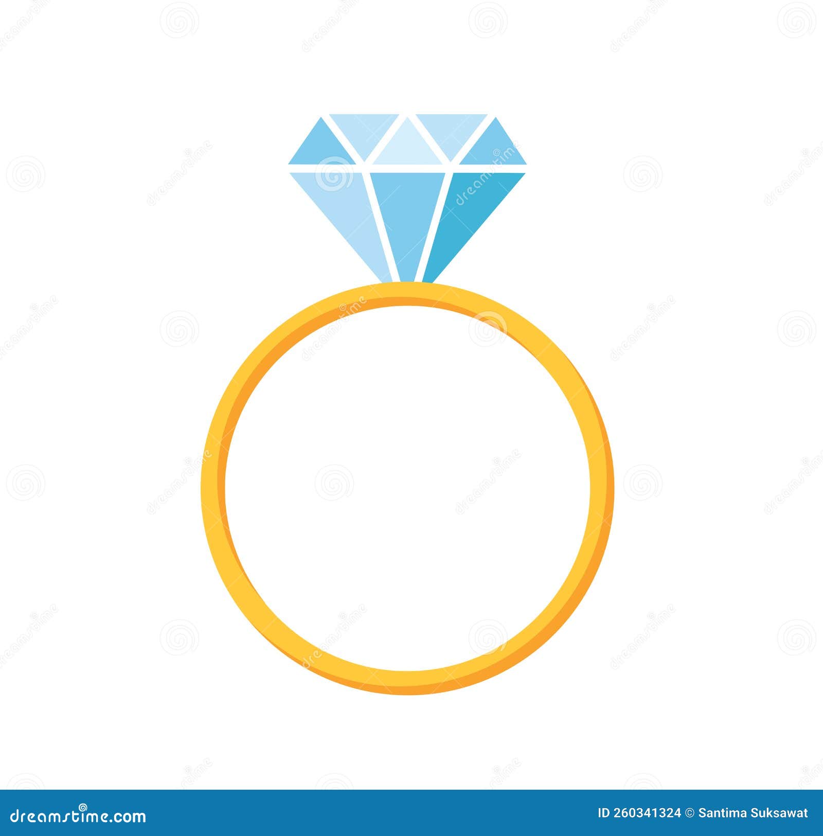 Diamond Ring Icon Vector Illustration Stock Vector - Illustration of ...