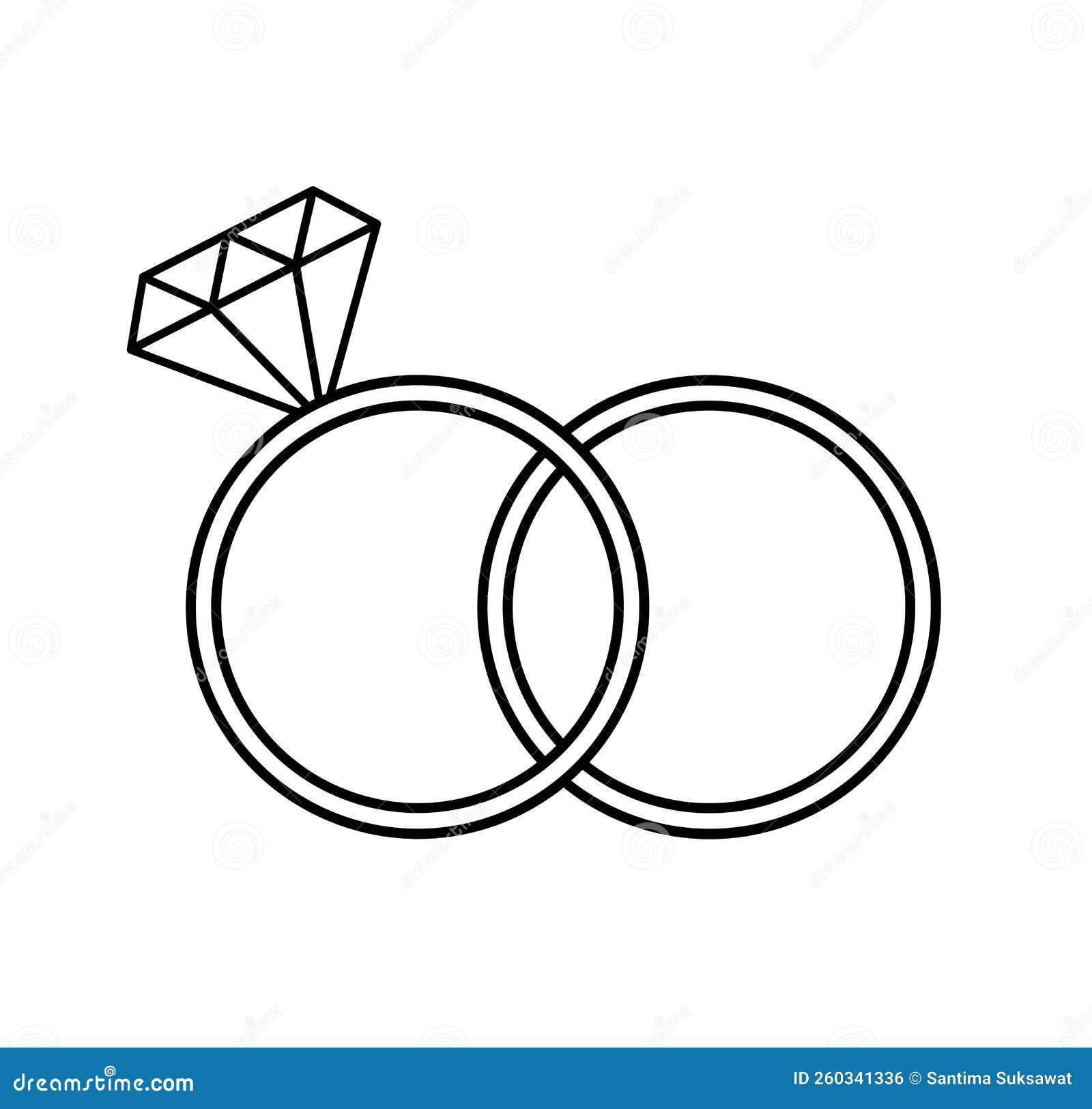 Diamond Ring Icon Vector Illustration Stock Vector - Illustration of ...