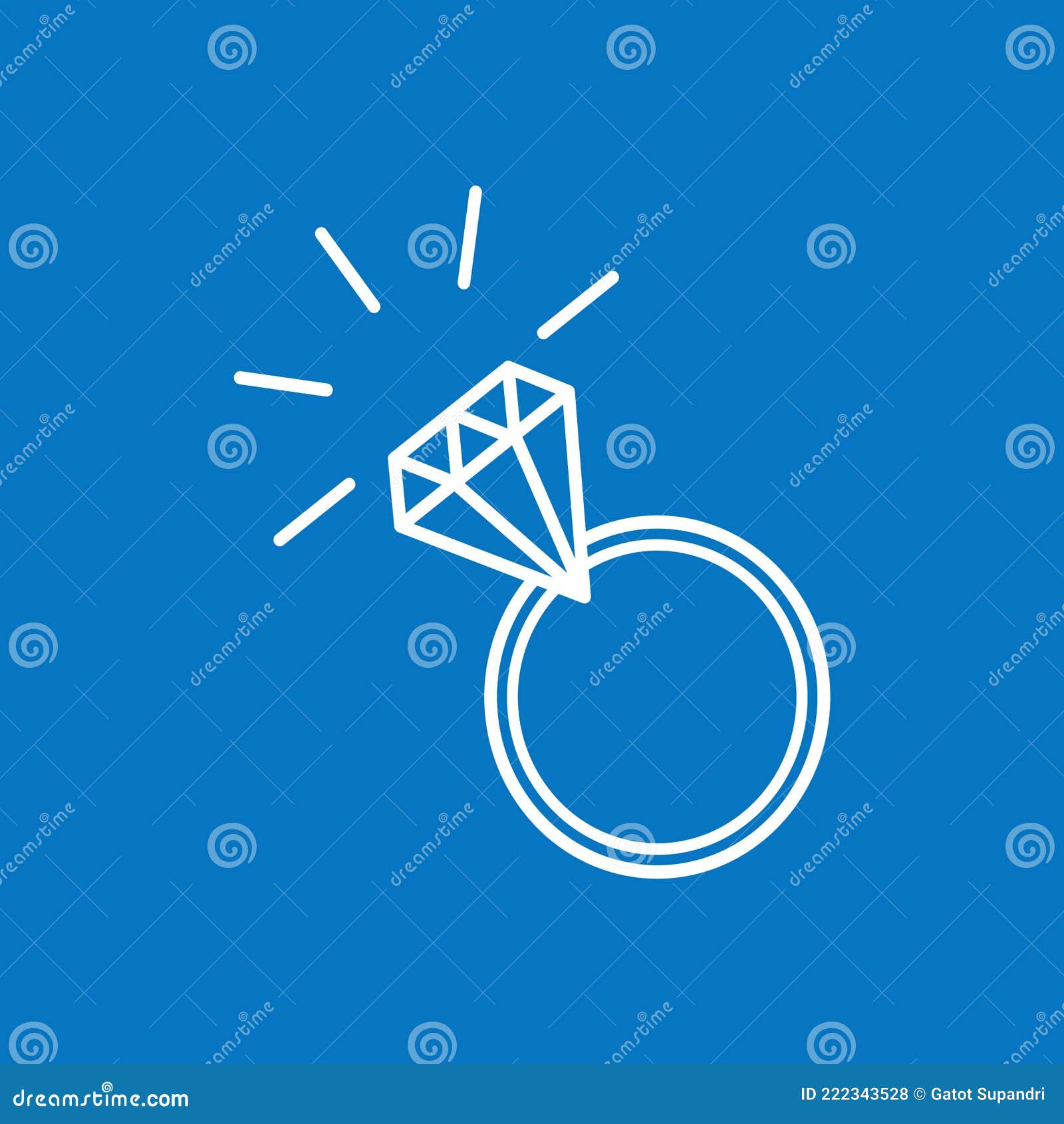 Diamond Ring Icon Vector Logo Design Template Stock Vector ...