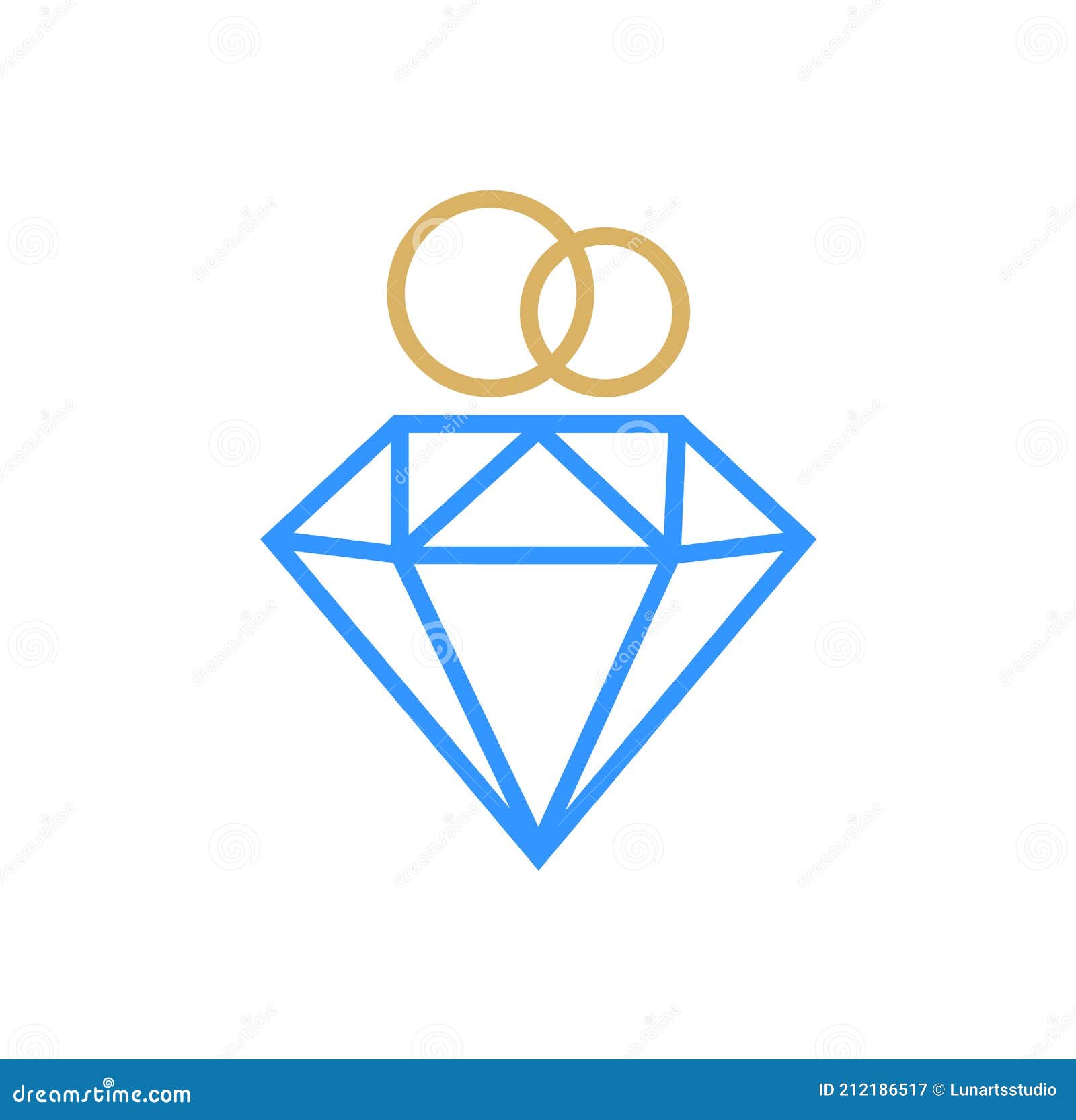 Diamond Ring Logo Design. Wedding Ring with Brilliant Vector Design ...