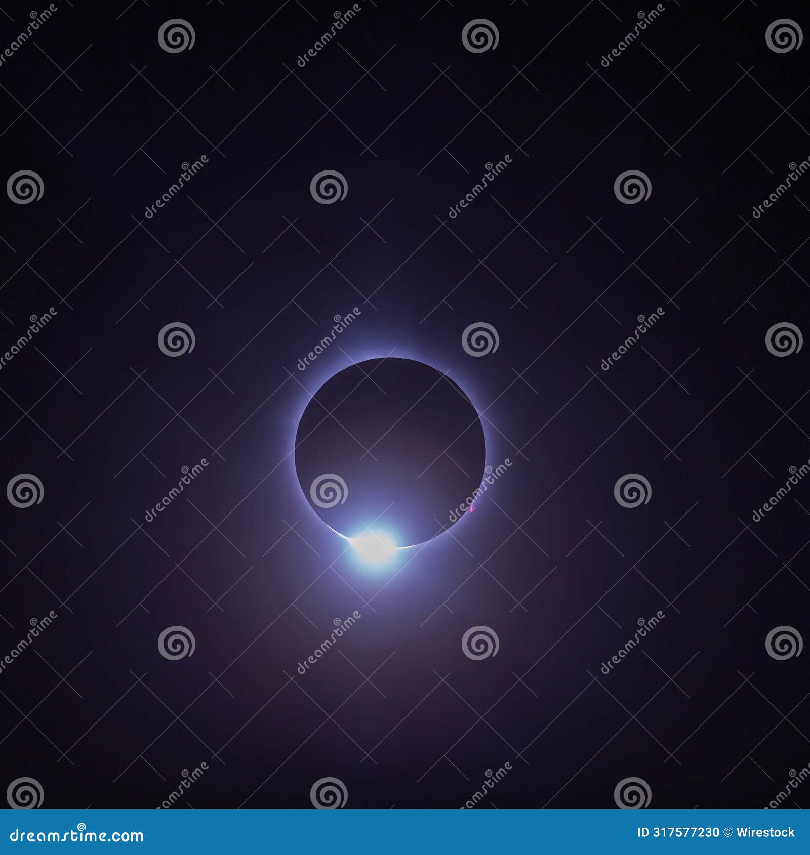 Diamond Ring Phase from the Great American Total Solar Eclipse Stock ...