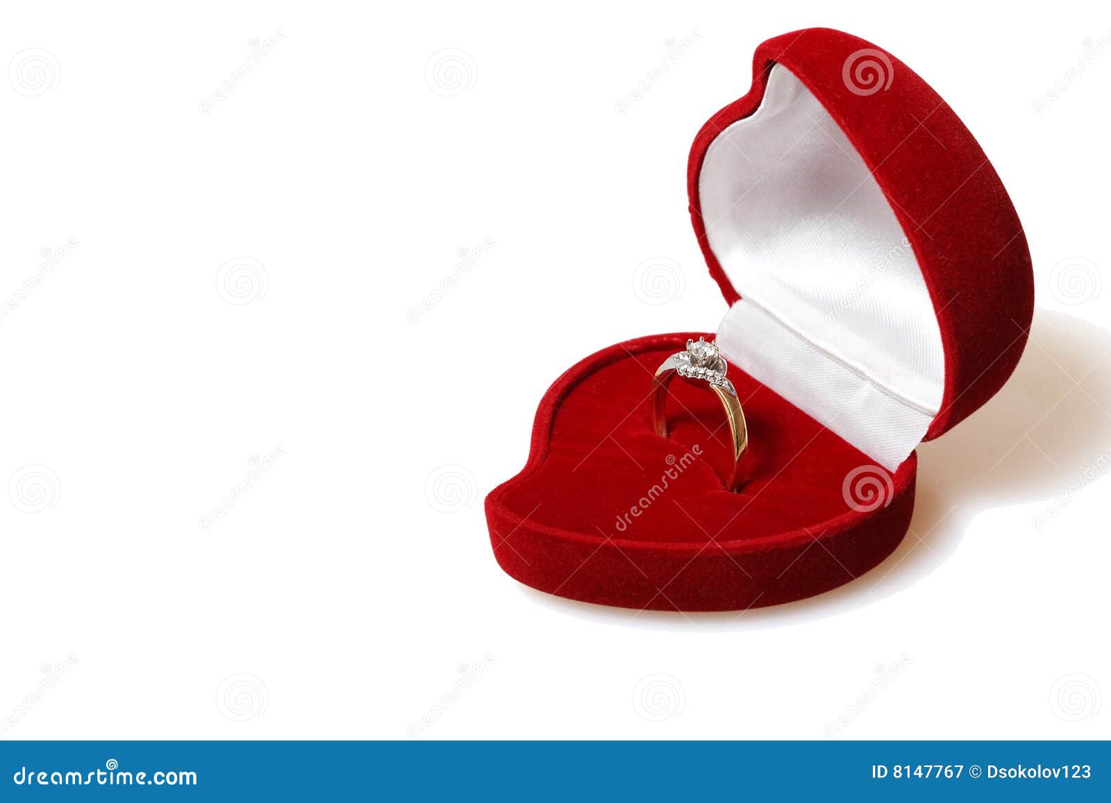 Diamond Ring In Red Box Picture. Image: 8147767