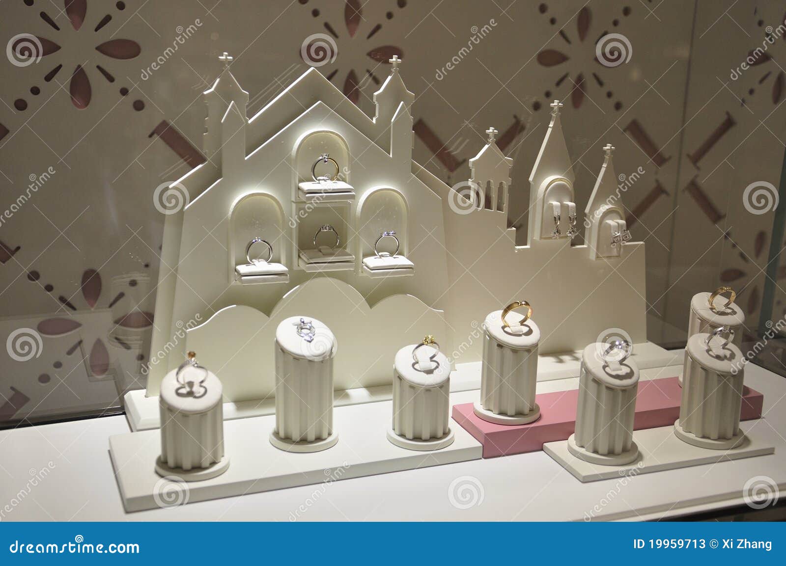 Diamond Ring in Showcase stock image. Image of engagement - 19959713