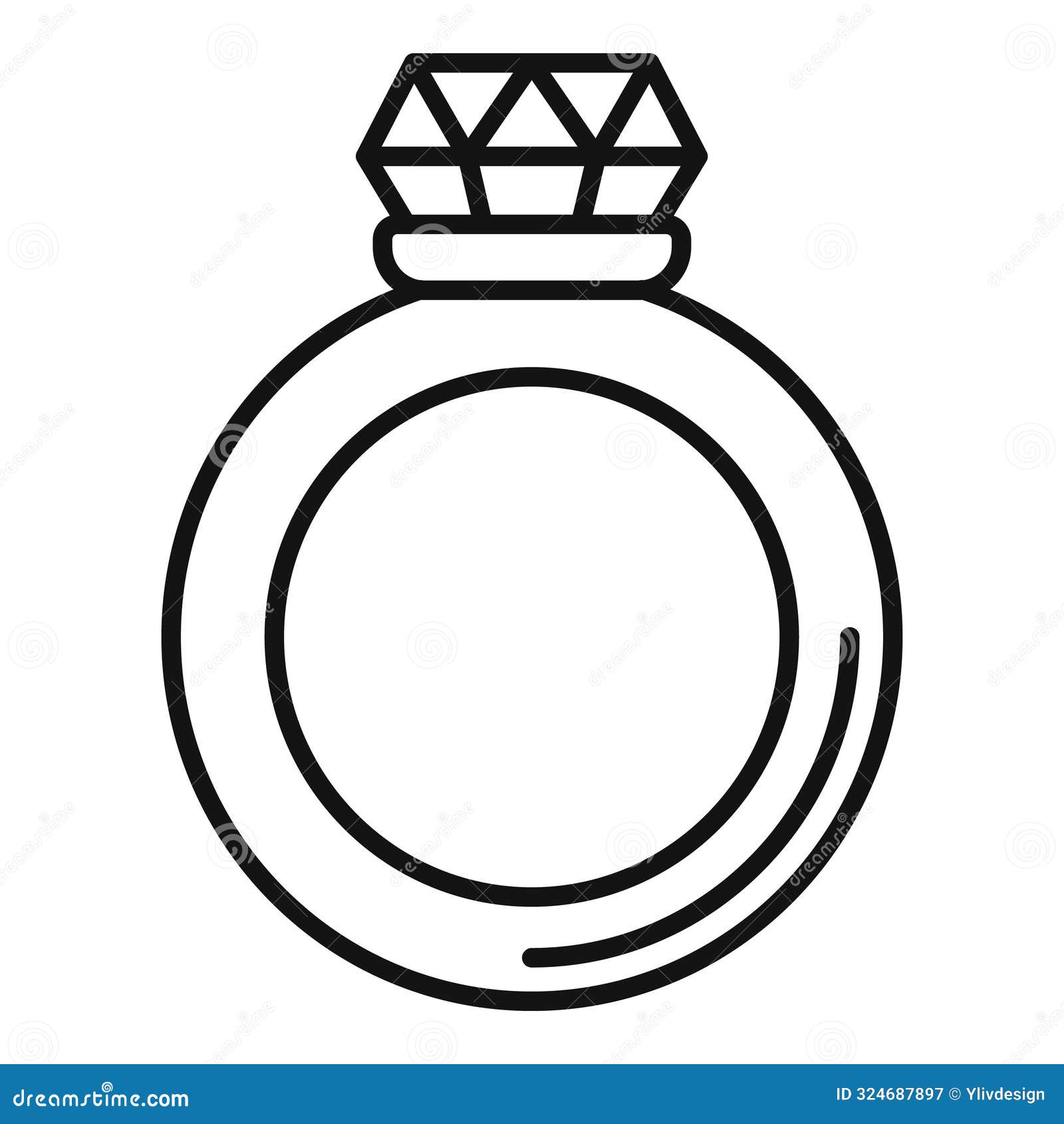 Diamond Ring Symbolizing Love, Commitment, and Everlasting Bond Stock ...