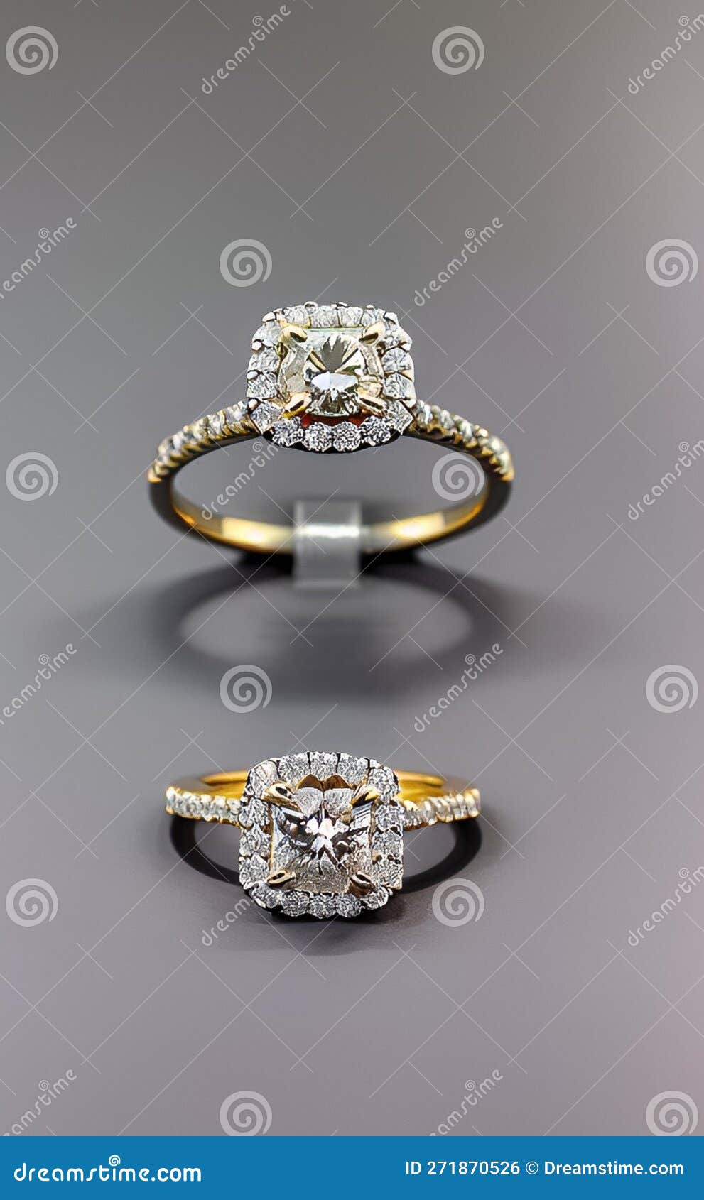 Diamond Rings Illustration Artificial Intelligence Artwork Generated ...