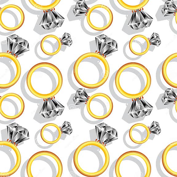 Diamond rings pattern stock vector. Illustration of jewel - 26239875