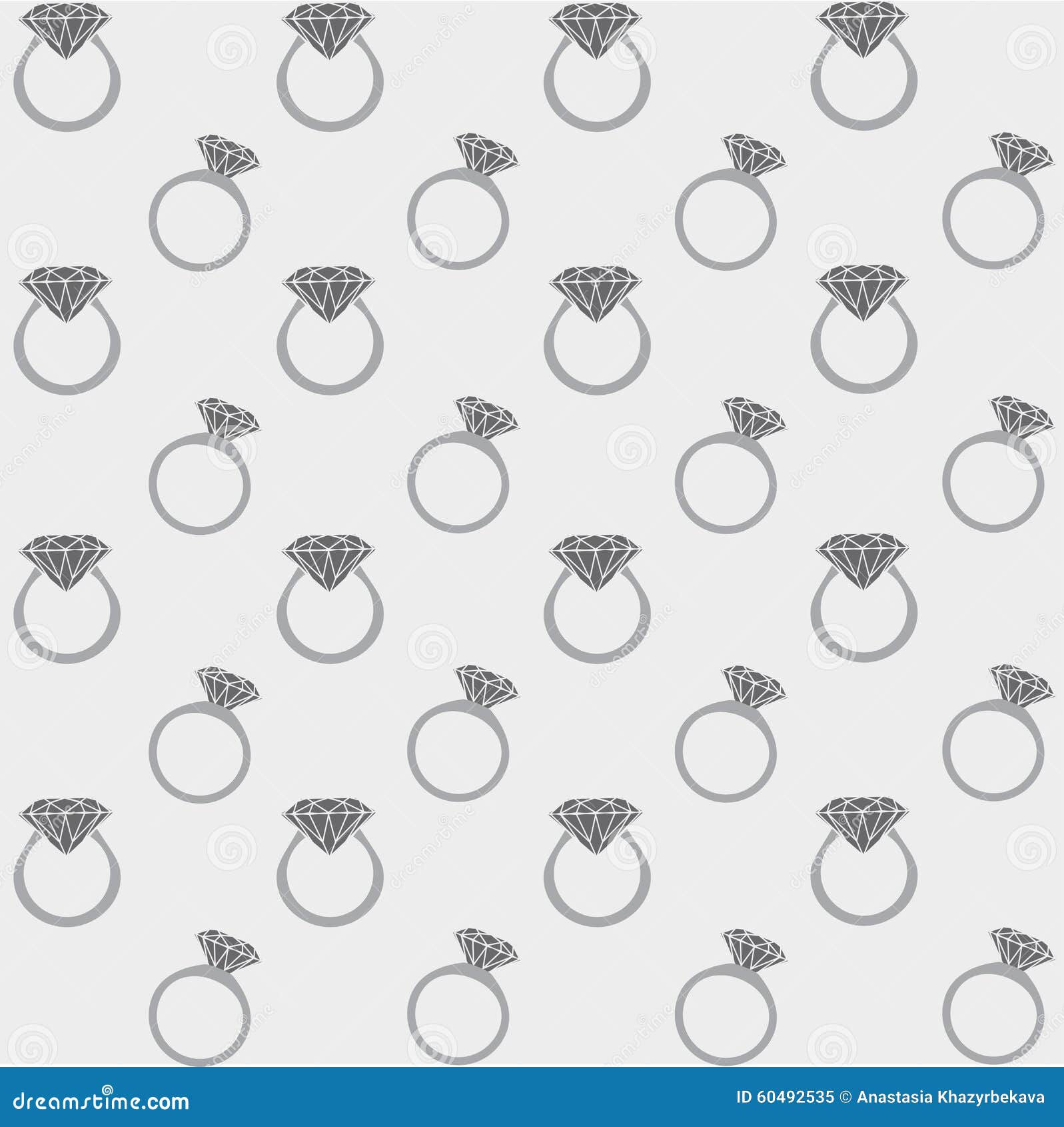 Diamond Rings Seamless Pattern Stock Vector - Illustration of gift ...
