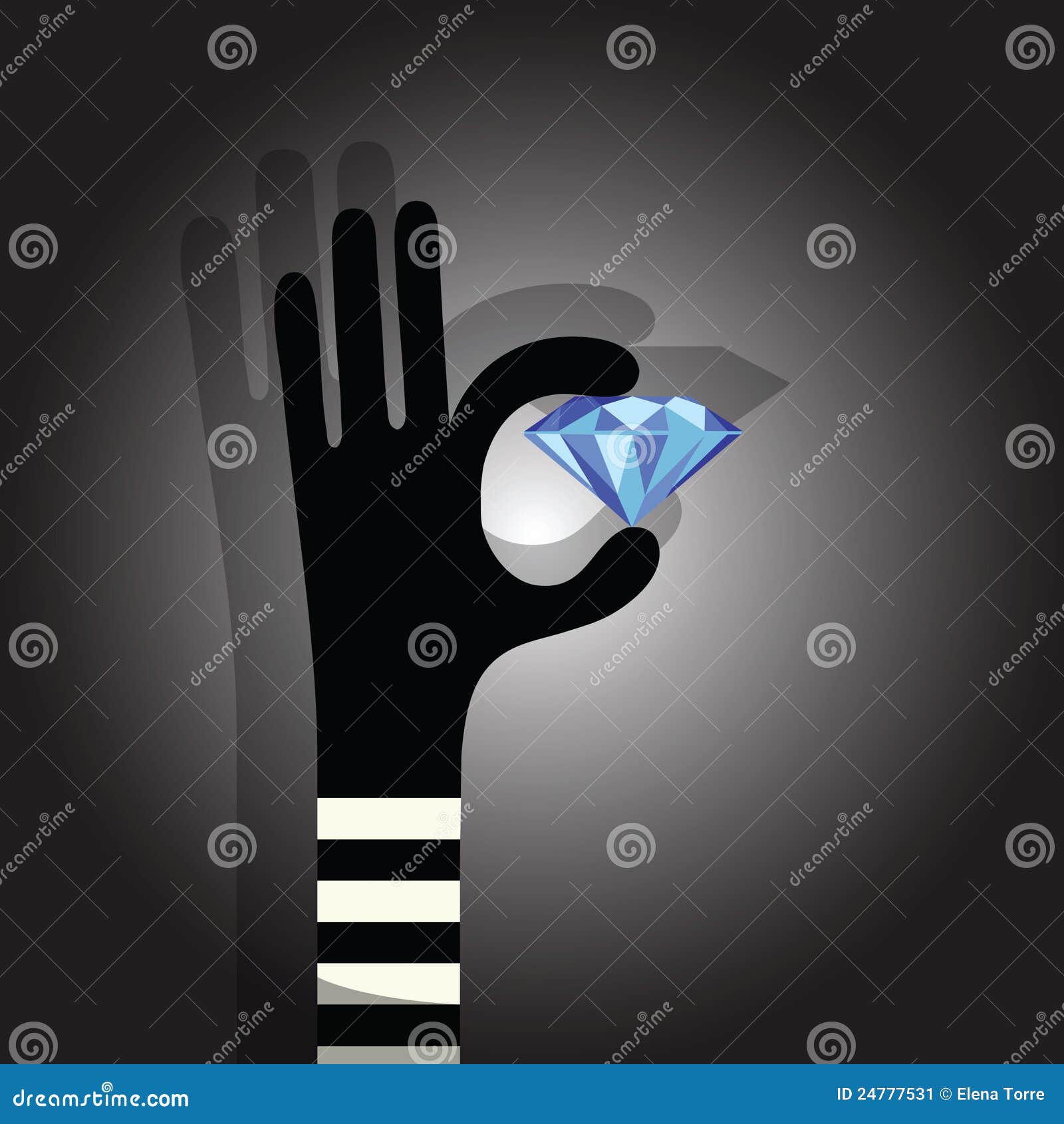 Diamond robber vector stock vector. Illustration of robber - 24777531